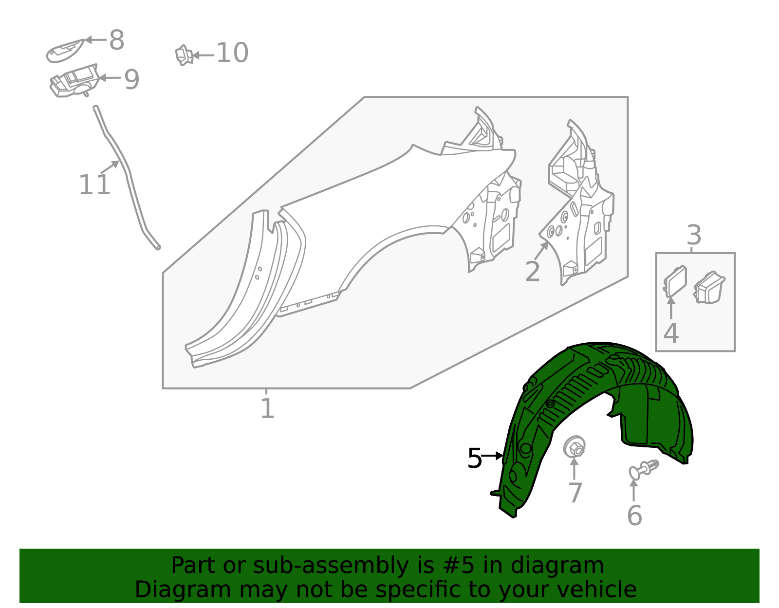 2022-2023 Mercedes-Benz Quarter Panel Splash Shield 232-690-73-00 ...