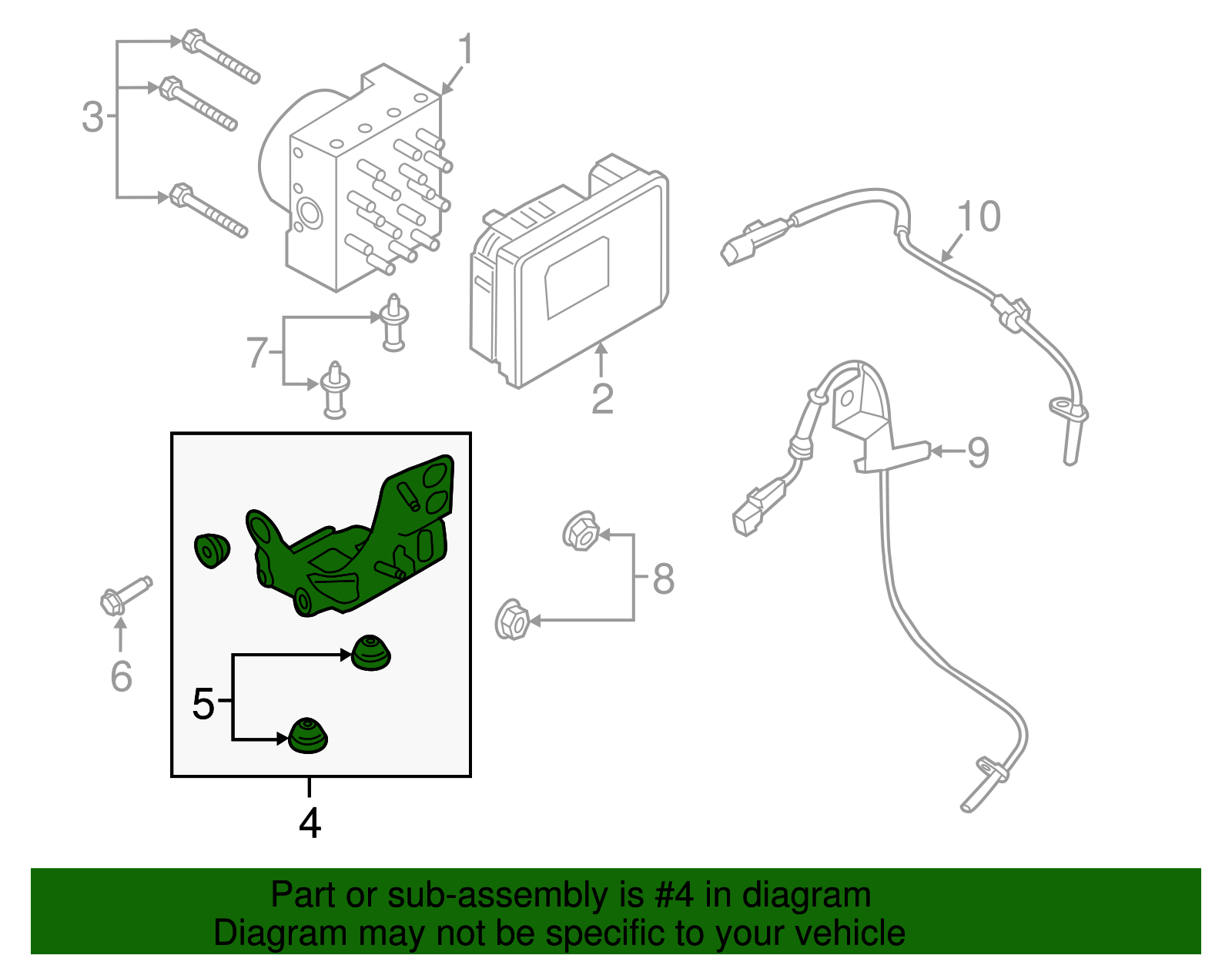 2013-2020 Ford | Bracket | DG9Z-2C304-C | Walls' Ford Parts
