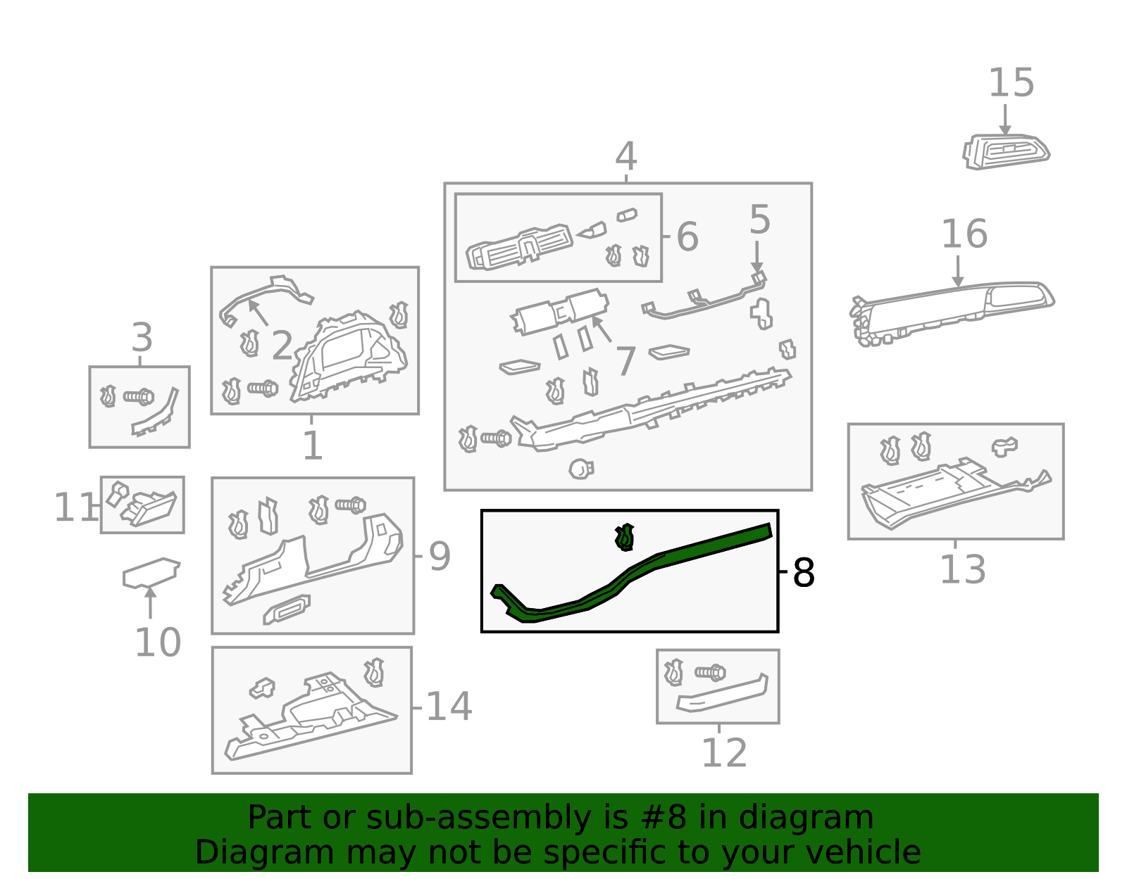 55480-50010-E3 - High-Quality Instrument Panel Molding for 2018-2020 ...