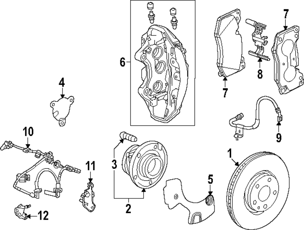 2023-2025 GM Disc Brake Anti-Rattle Clip 85617046 | GM Parts Center