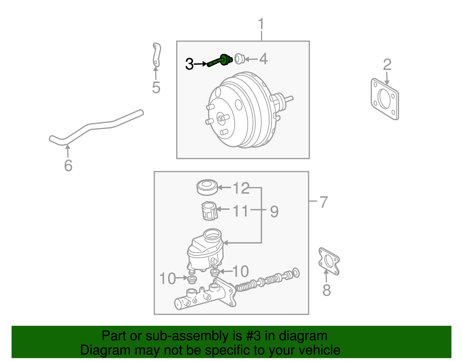 44730-30050 - Vacuum Valve 1995-2006 Toyota | Longo Toyota Parts