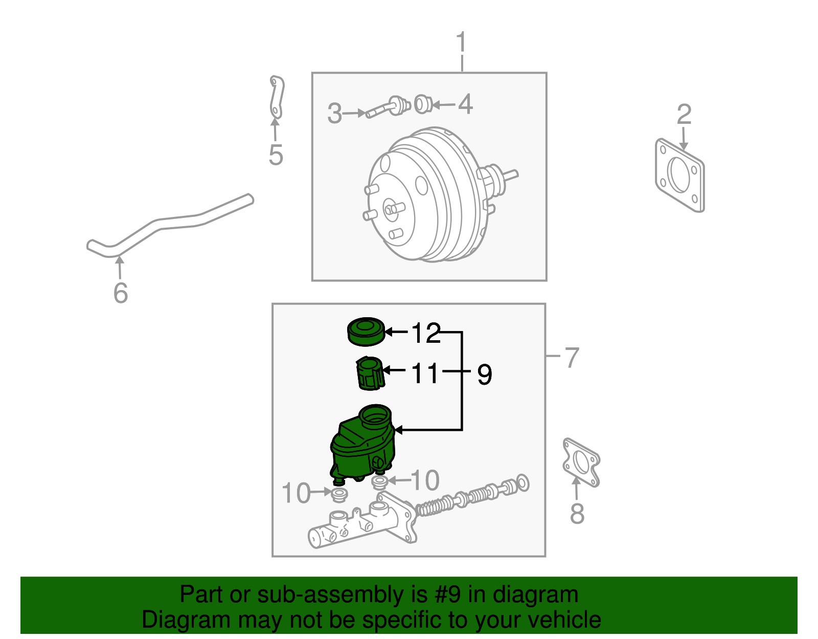 Genuine Toyota Reservoir Assembly part# 47220-35040 for 1995-2000 ...