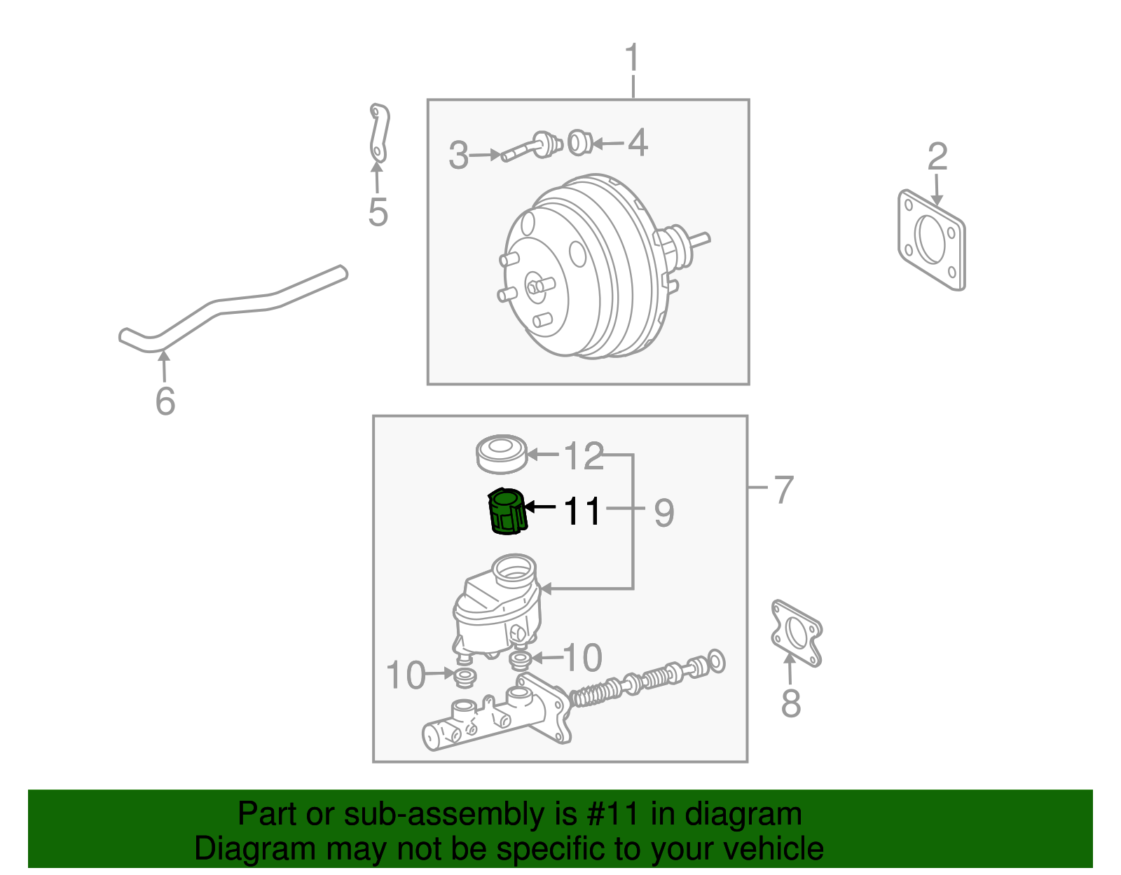 47299-24010 - Brake Master Cylinder Reservoir Strainer - 1994-2004 ...