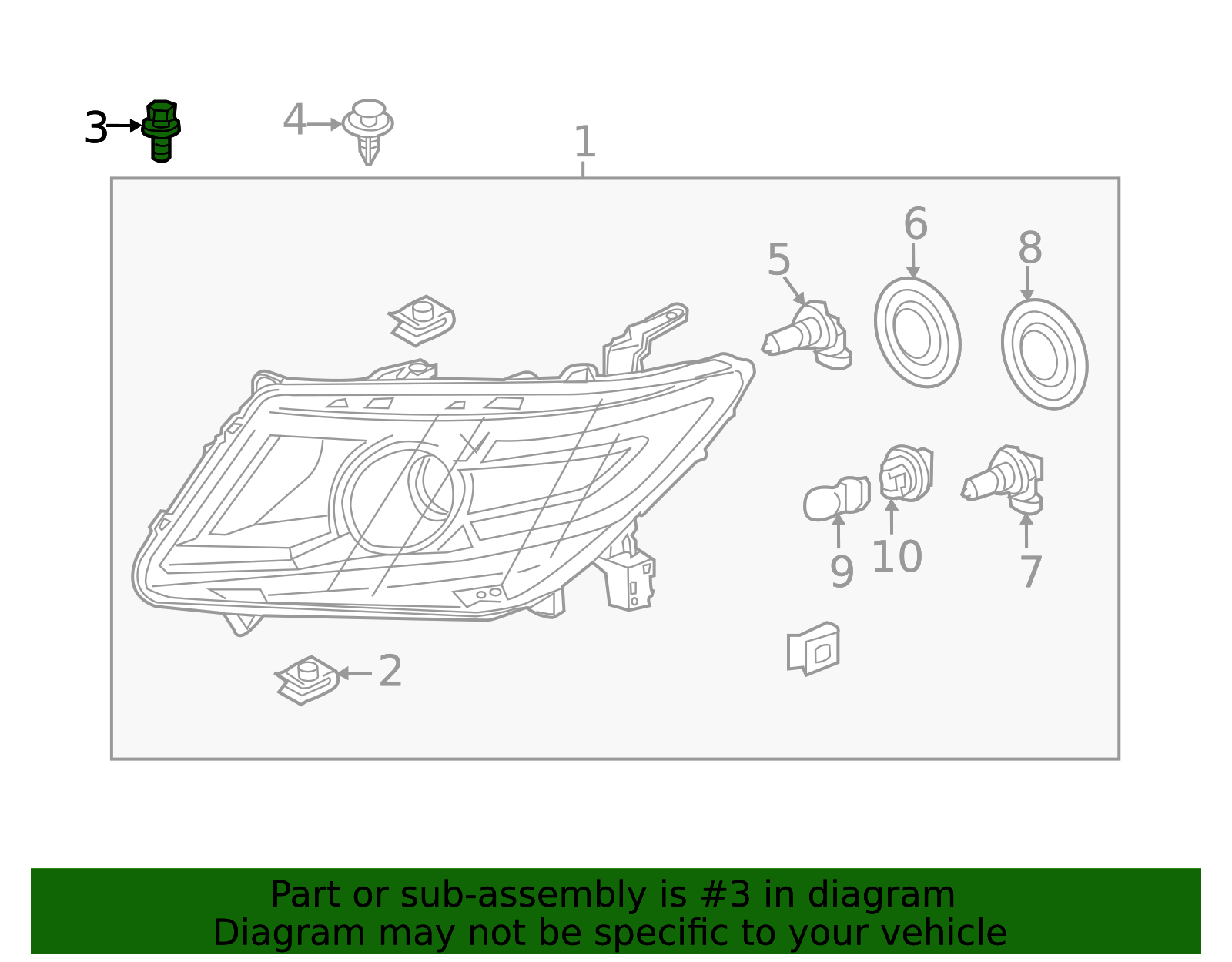 93405-06020-04 - Headlamp Assembly Bolt 2007-2025 Honda | Honda Parts ...