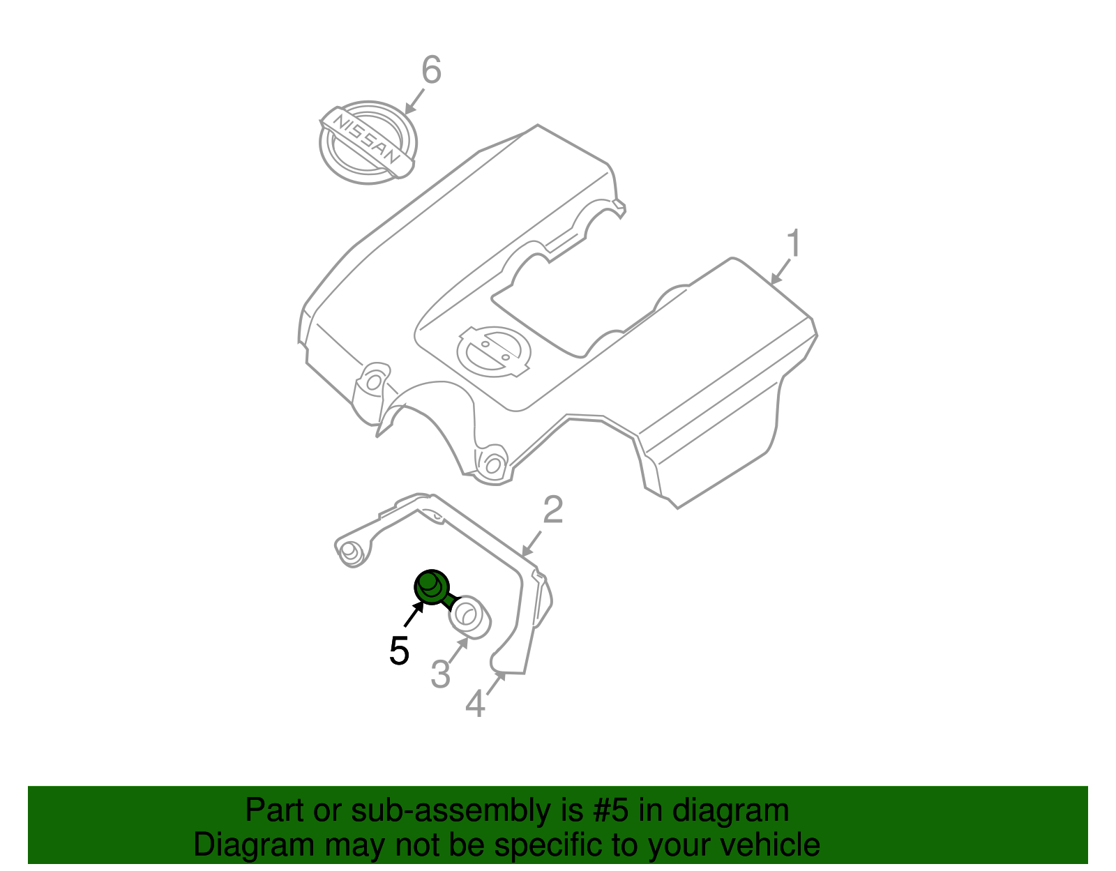 08146-6202H - Engine Cover Bolt 2003-2025 Nissan | Nissan Parts ...