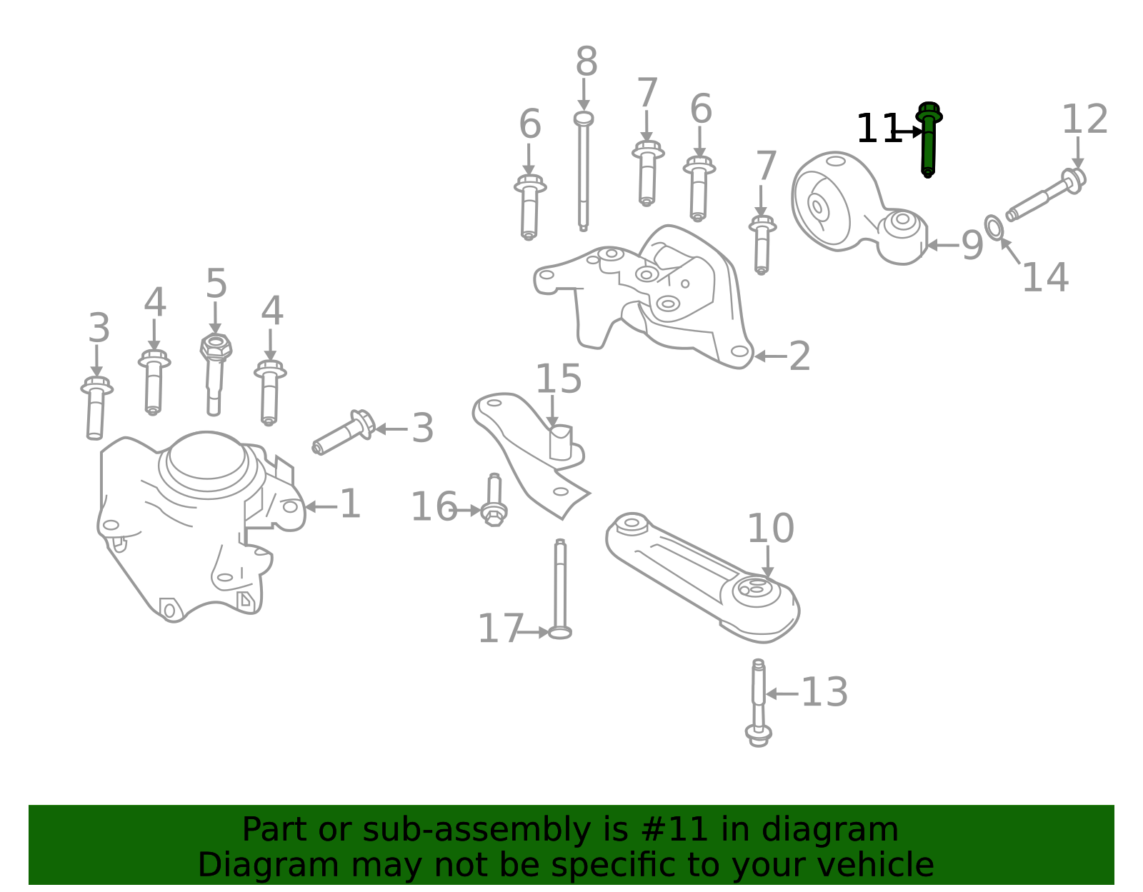 2017-2025 Nissan Suspension Cross-Member Assembly Bolt 11298-JA01C ...
