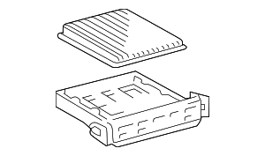 2003-2008 Toyota 4Runner Filter Sub-Assembly, Clean Air 88508-20120 ...