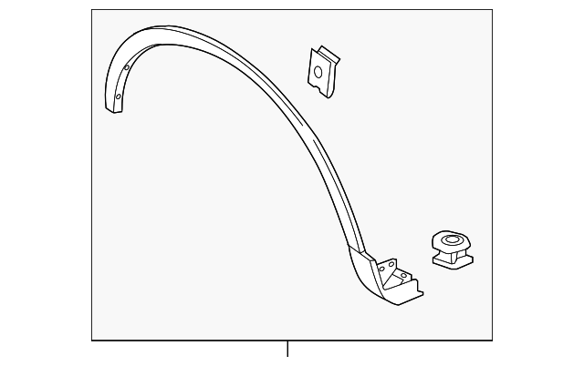 2016-2023 Lincoln | Wheel Opening Molding | FA1Z-16268-AB | Walls' Ford ...