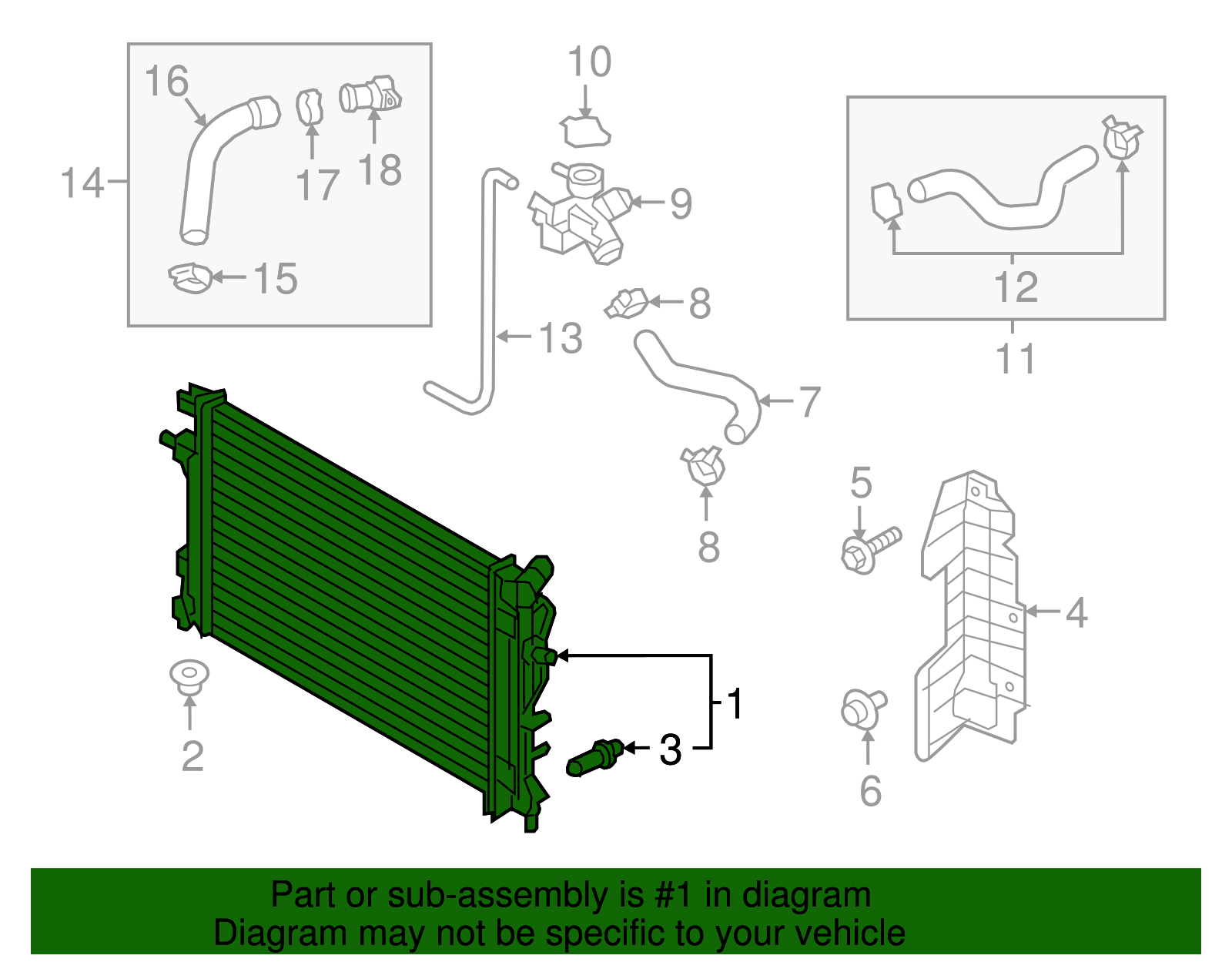 2017-2020 Hyundai Radiator Assembly 25310-F2000 | World OEM Parts Hyundai