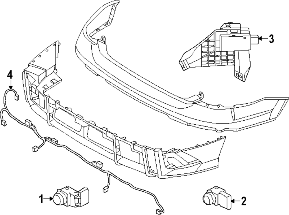 Hyundai - 99310-CU700-EB - Park Sensor - 2023-2025 Hyundai Ioniq 6 ...
