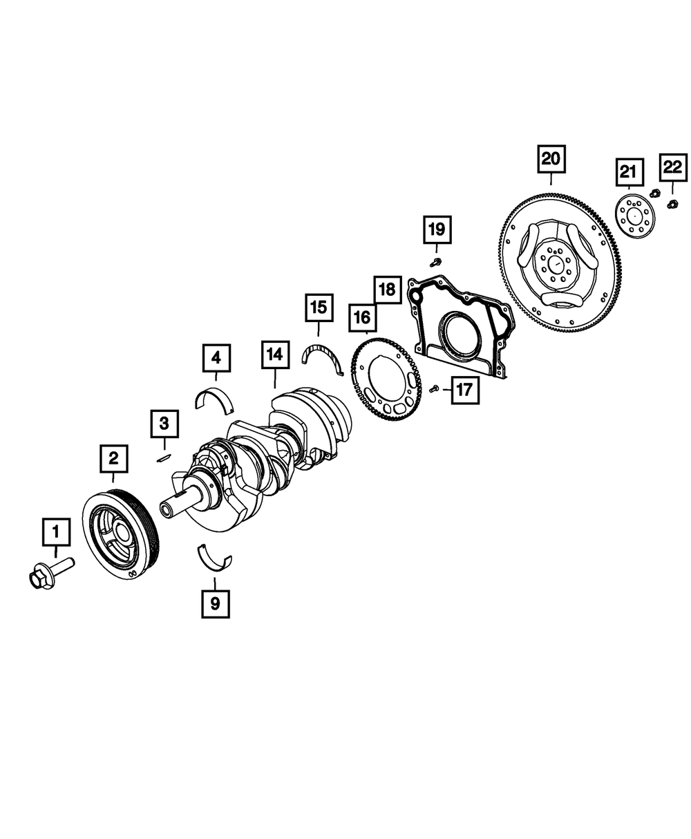 68223854AA - Crankshaft Rear Oil Retainer And Seal The Official Mopar ...
