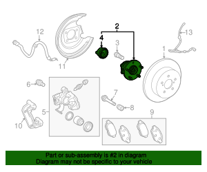 OEM 2018-2025 Toyota Wheel Bearing And Hub Assembly Part # 42450-12211 ...