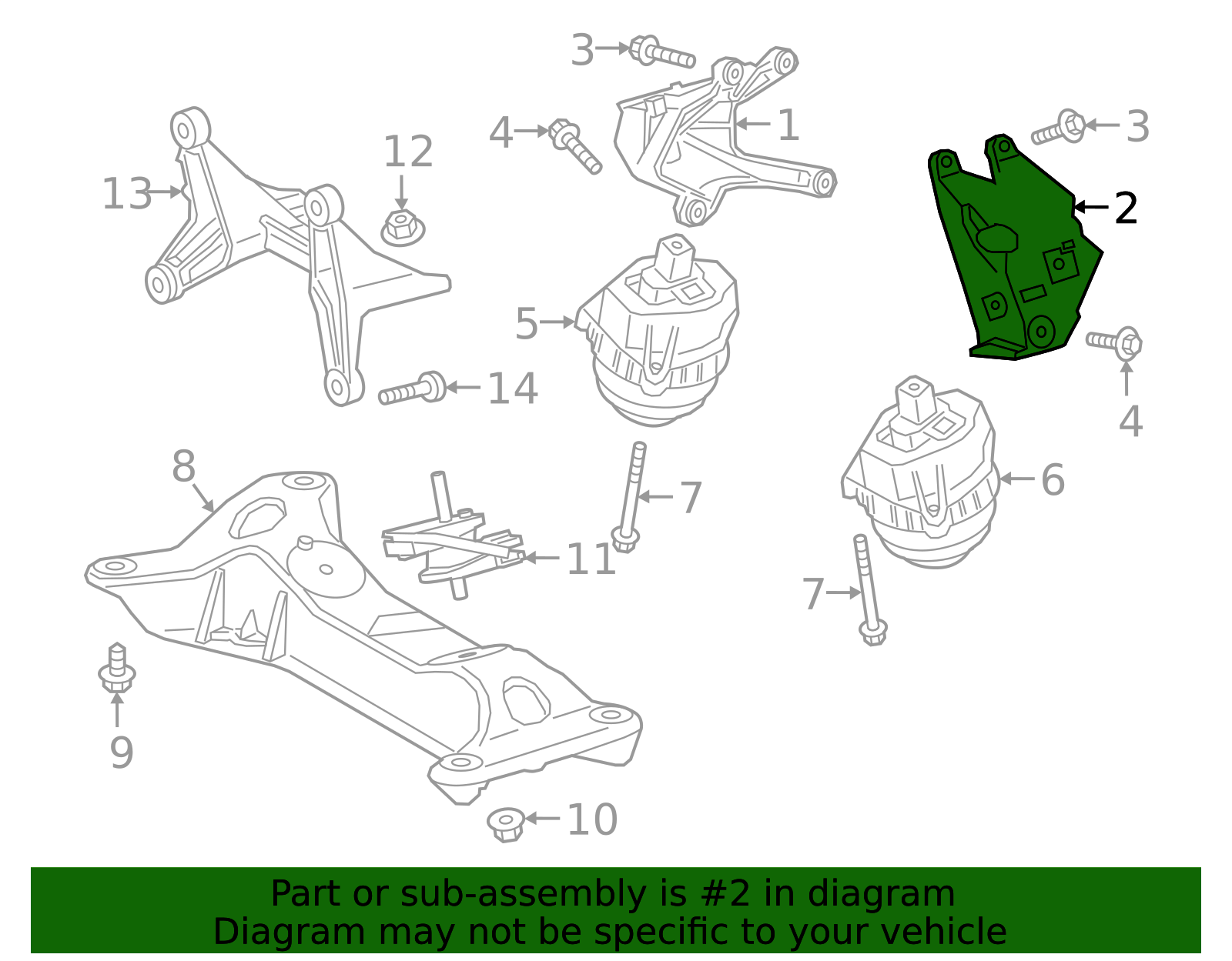 2020-2025 Toyota GR Supra 2020-2024 Toyota GR Supra - Mount Bracket ...