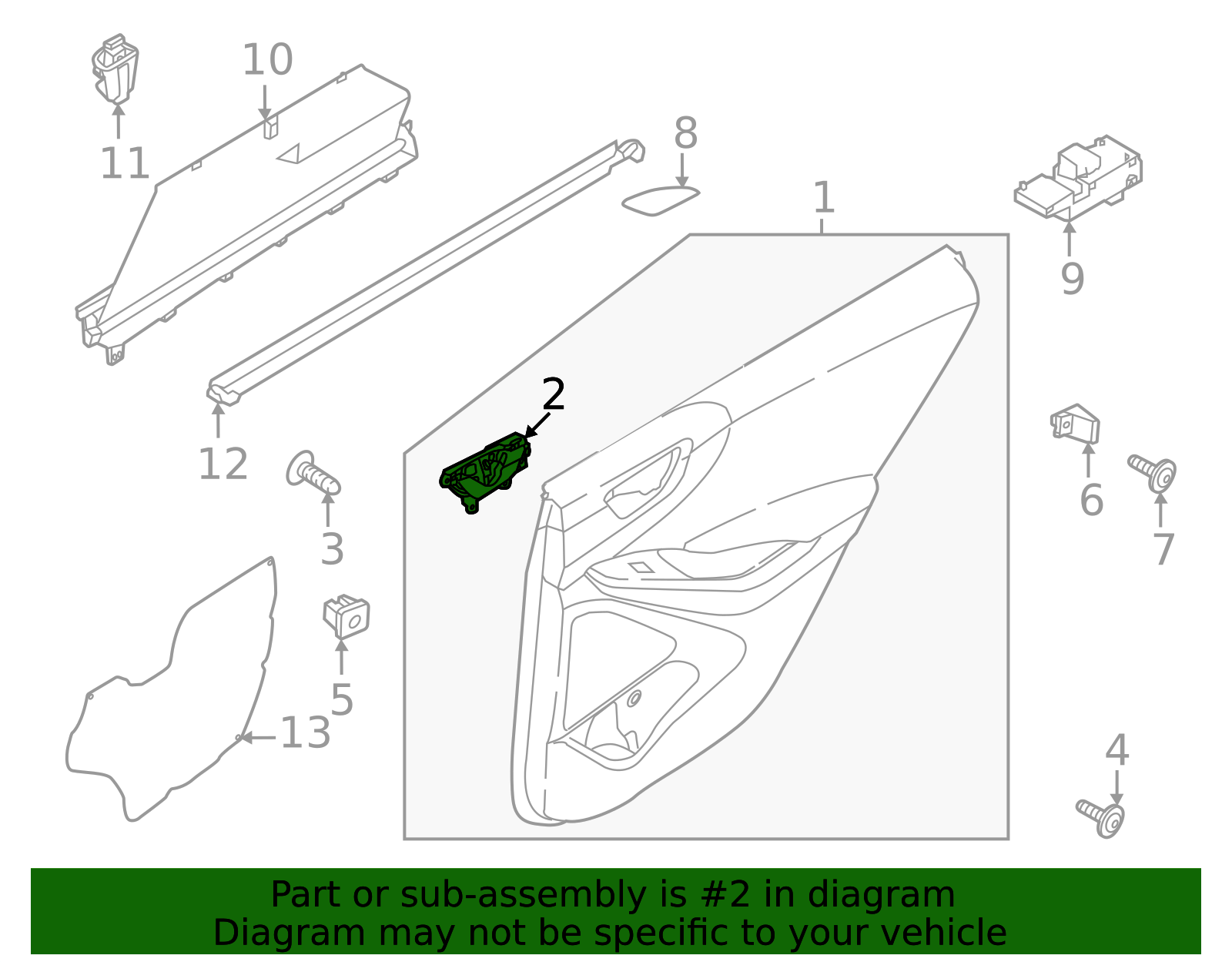 83620-GI000-PNY - High-Quality Handle, Inside for 2024 Hyundai Ioniq 5 ...