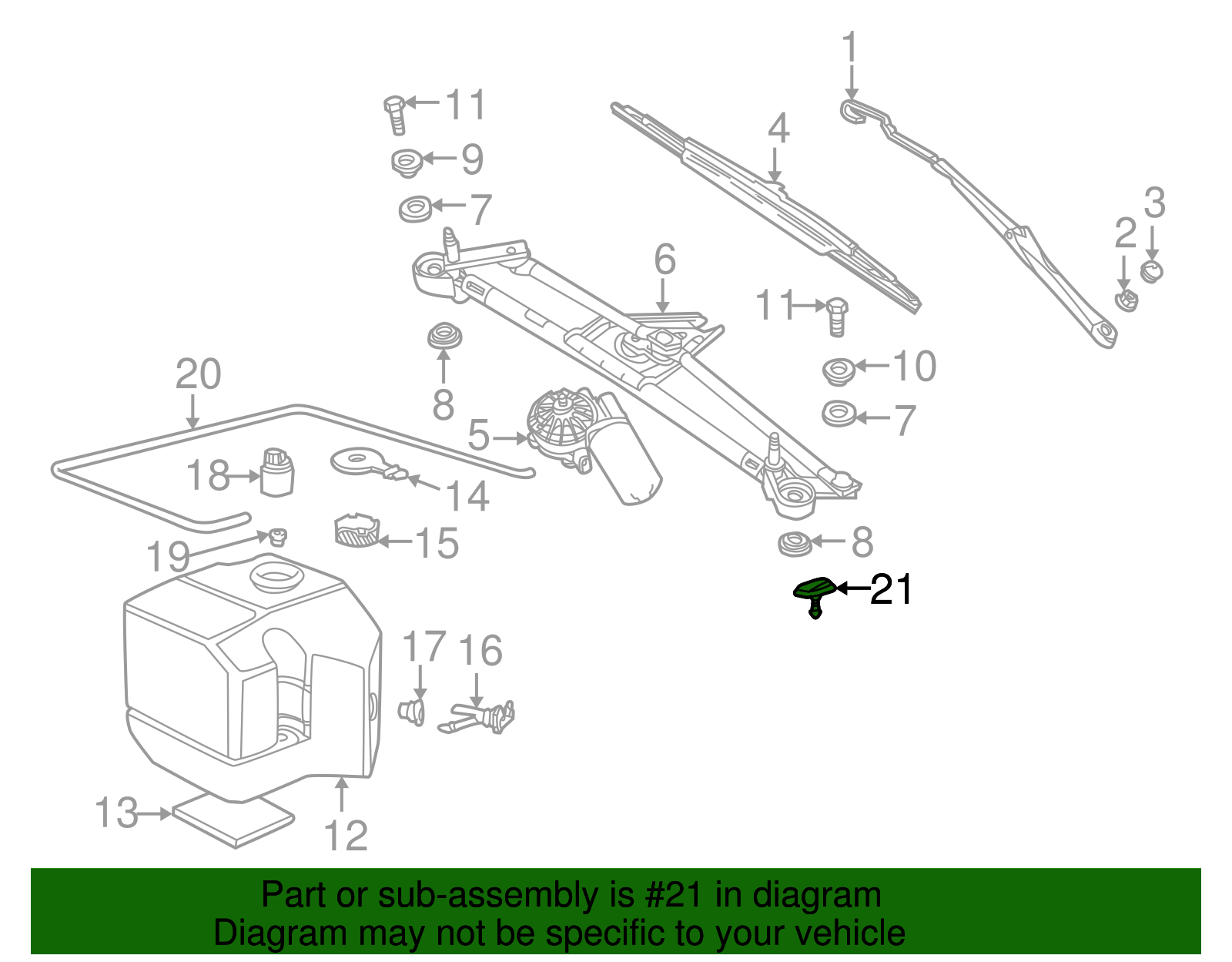 61601384859 - 1992-2002 BMW Washer Nozzle (61-60-1-384-859) | BMW of ...
