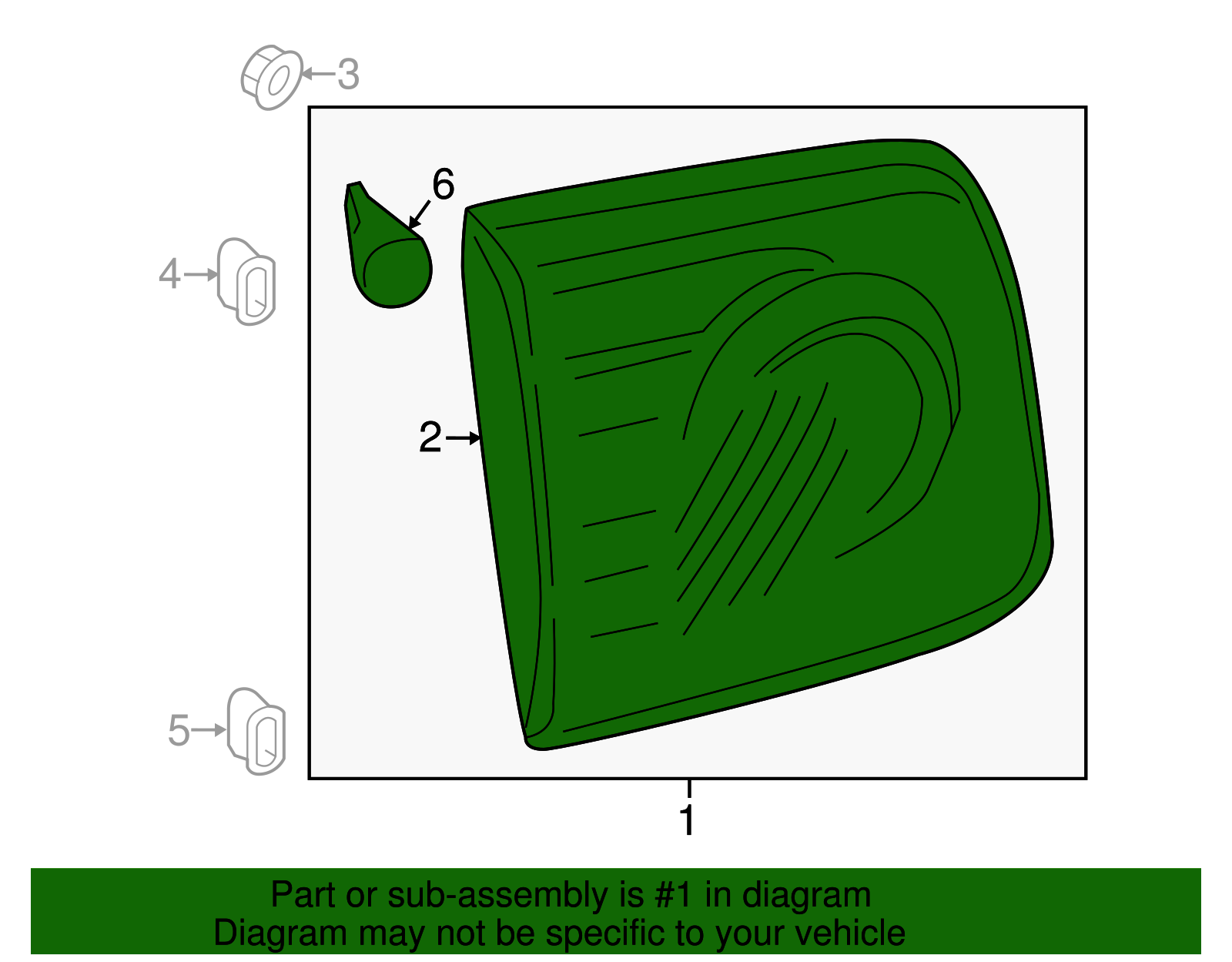 2017-2020 Nissan Armada Backup Lamp Assembly 26555-5ZU2A | Bill Kay ...