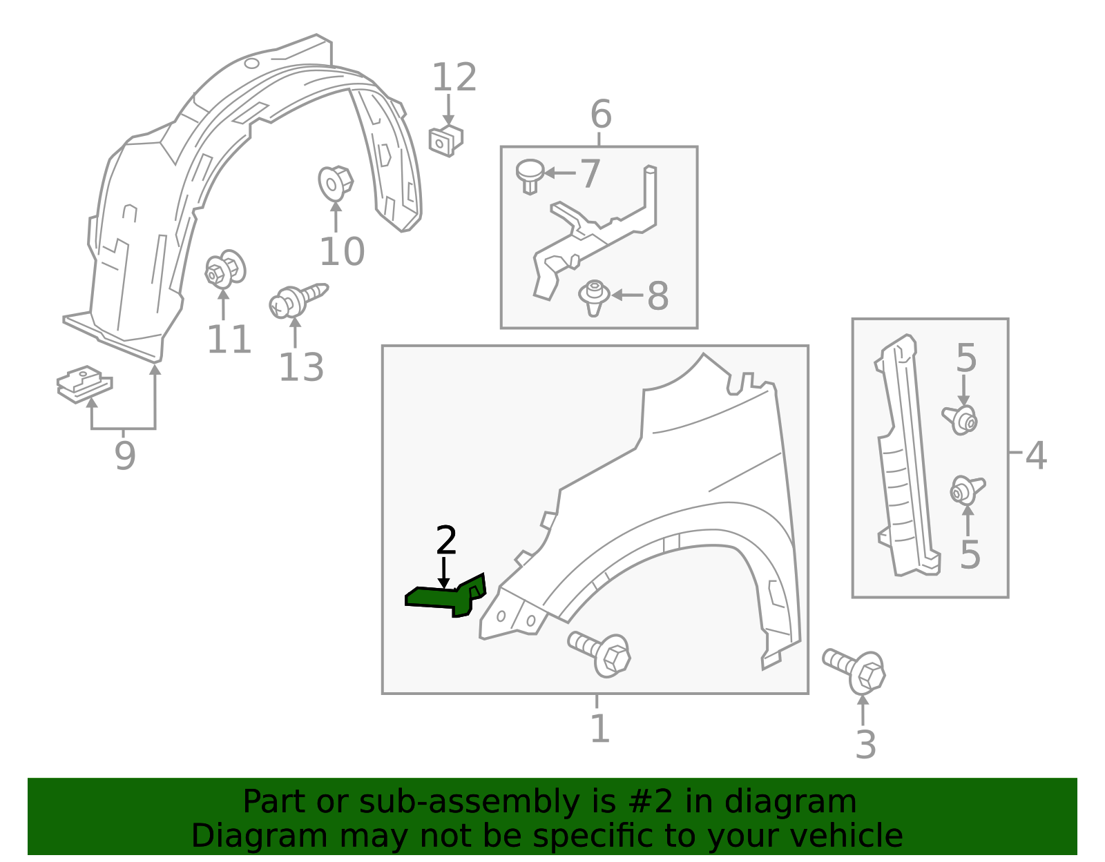 60262-T0A-A00ZZ - High-Quality Fender Bracket for 2012-2016 Honda CR-V | AutoNation Parts