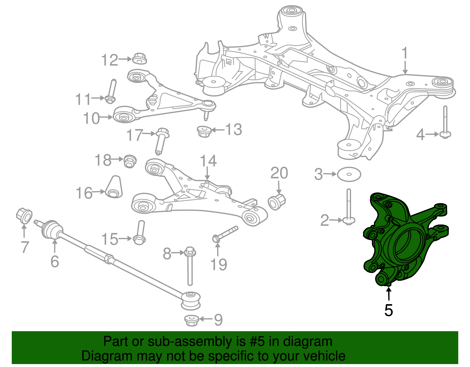 2009-2019 Jaguar Spindle C2P12735 | JaguarParts.com