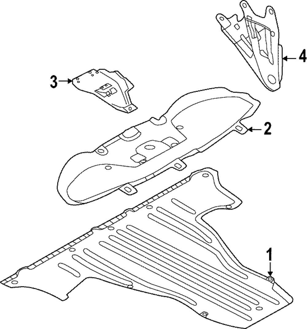 2022-2024 Audi Q4 e-tron Shield 89A-825-213-B | TascaParts.com