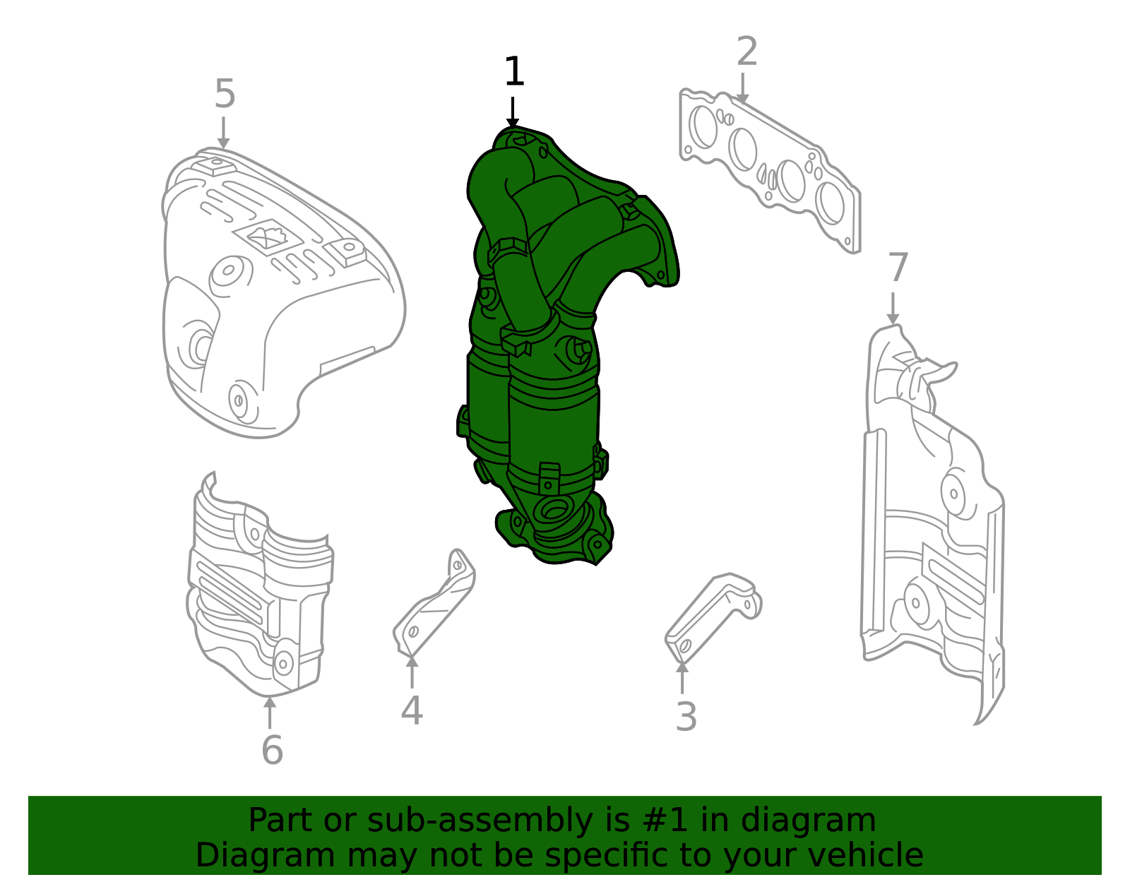 25051-28290 - Exhaust Manifold - 2004-2007 Toyota Highlander | NUCAR ...