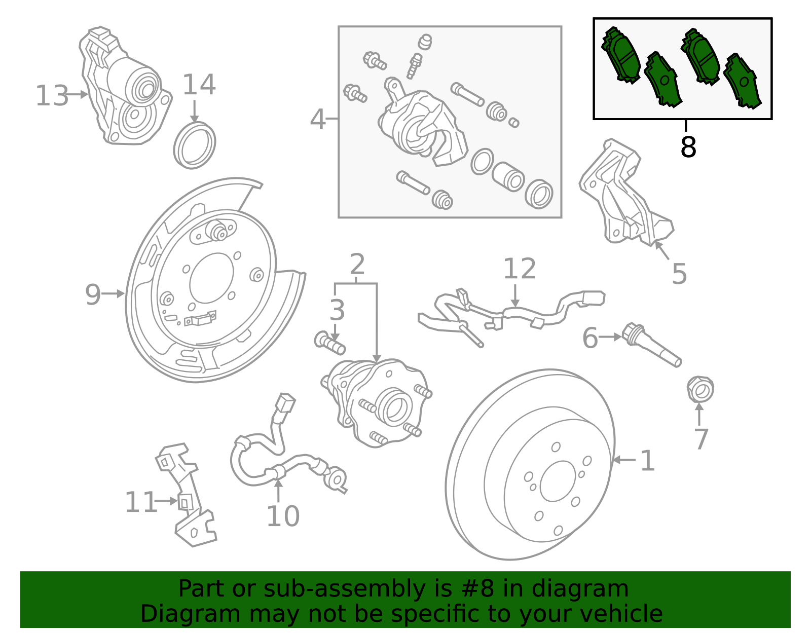 04466-48160 - Disc Brake Pad Set 2016-2022 Lexus | Longo Lexus Parts