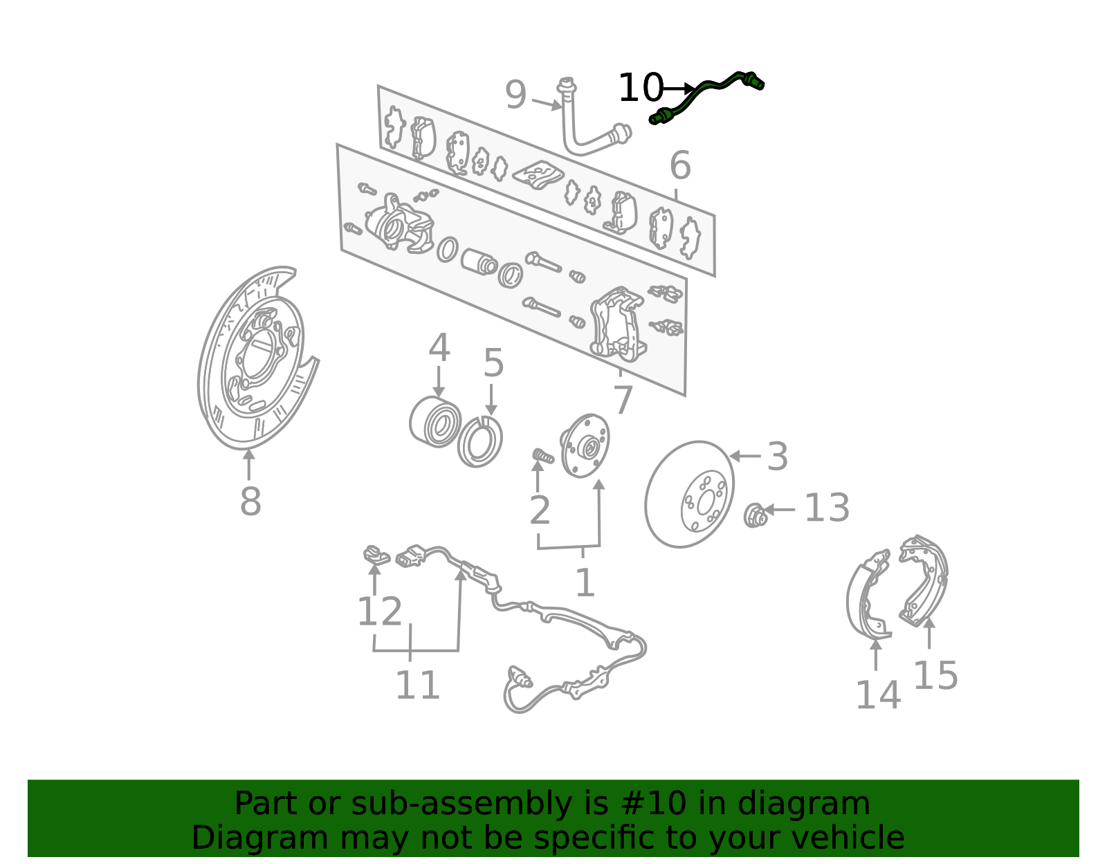 2003-2008 Honda Pilot Brake Line 46331-S3V-A00 | Honda Factory Parts