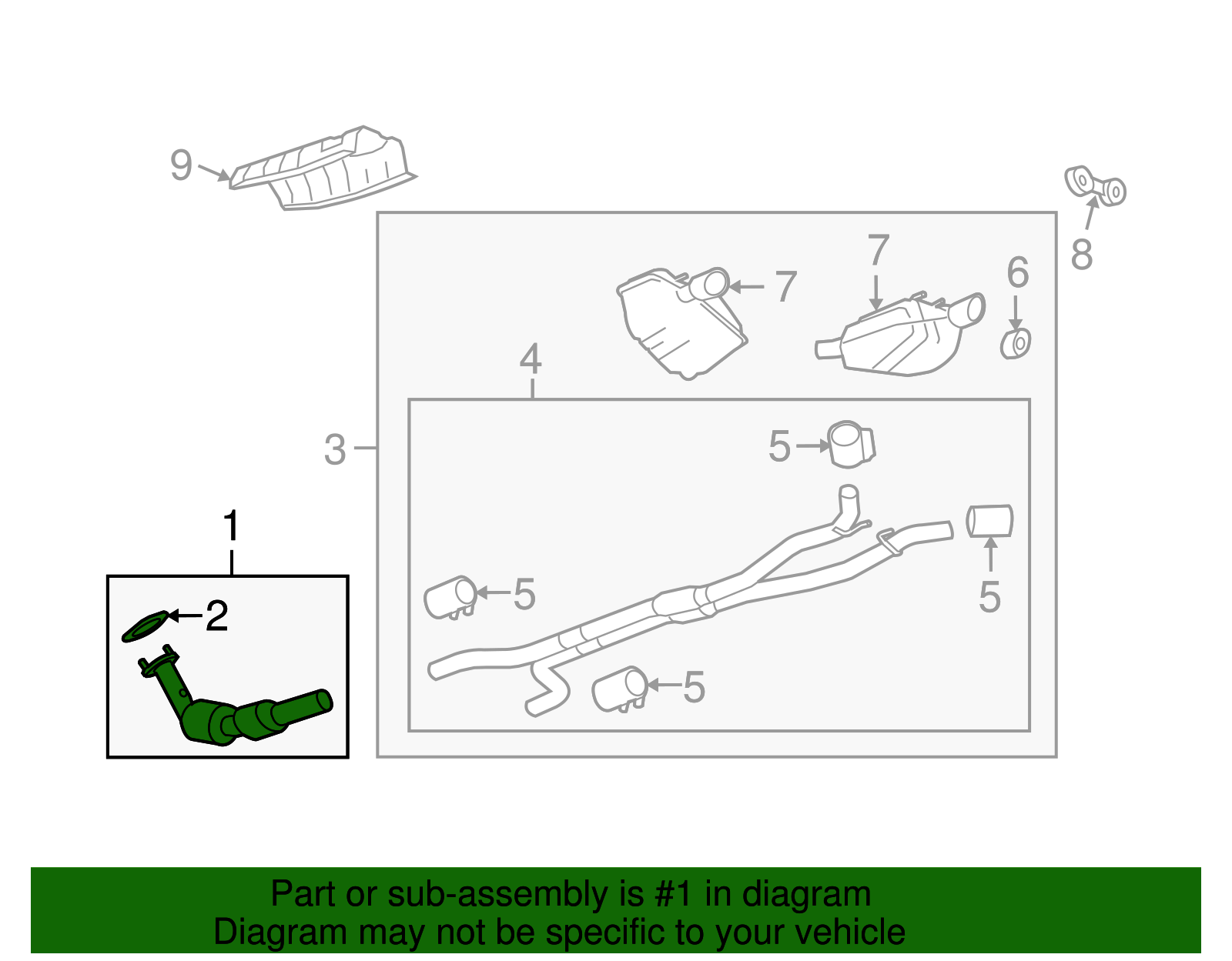 2010-2011 Chevrolet Camaro Catalytic Converter 19418946 | Capital Chevy ...