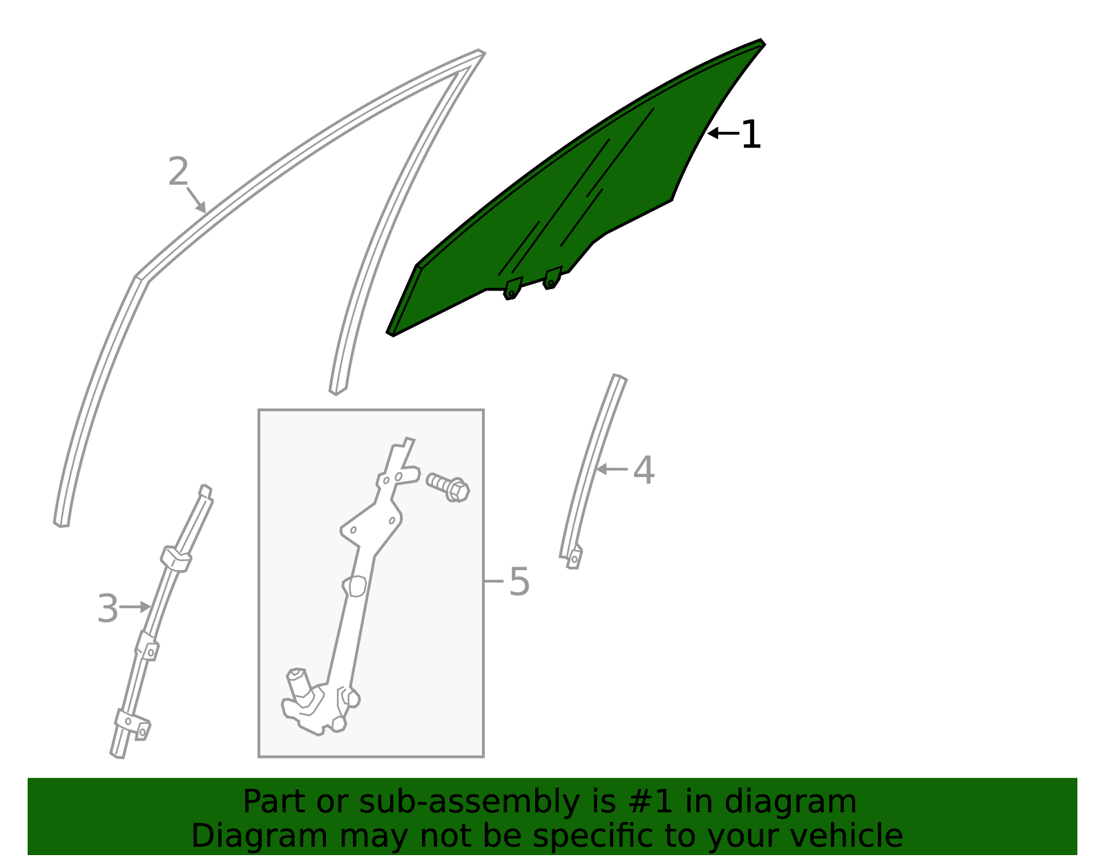 2015-2020 Acura TLX Door Glass 73350-TZ3-A00 | OEM Parts Online