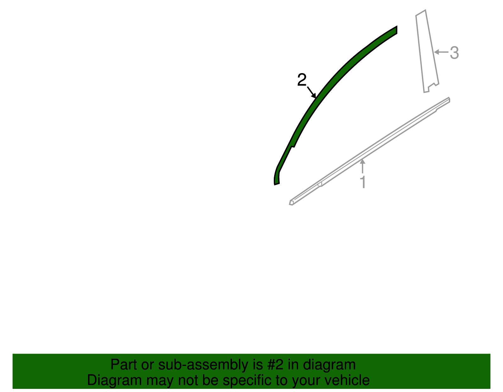 82860-D9000 - Upper Molding 2017-2022 Kia Sportage | Kia.Parts Store