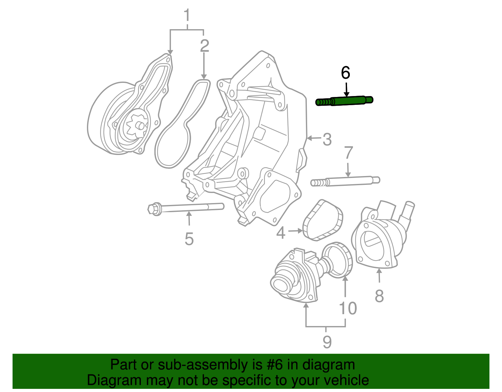 2003-2025 Honda Water Manifold Upper Bolt 92900-10060-0B | Honda ...