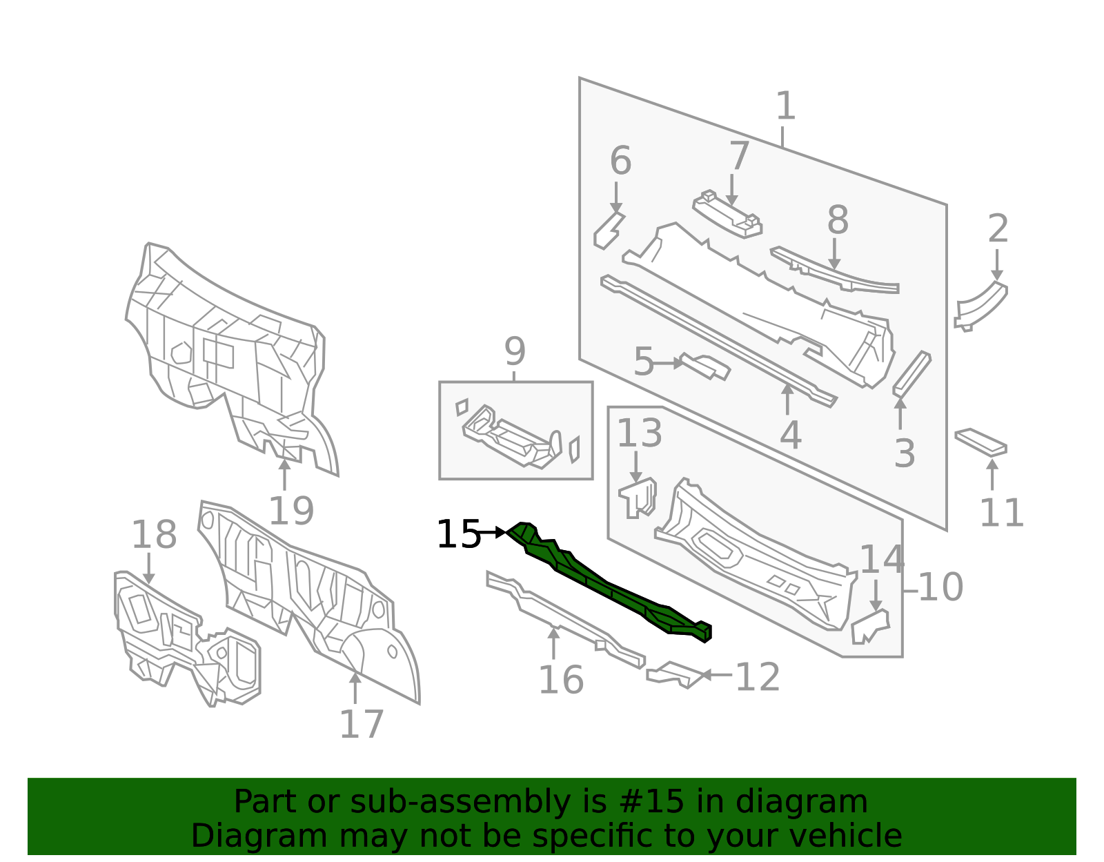 2006-2012 Toyota RAV4 Cowl Top Panel 55701-0R010 | Toyota Parts Center