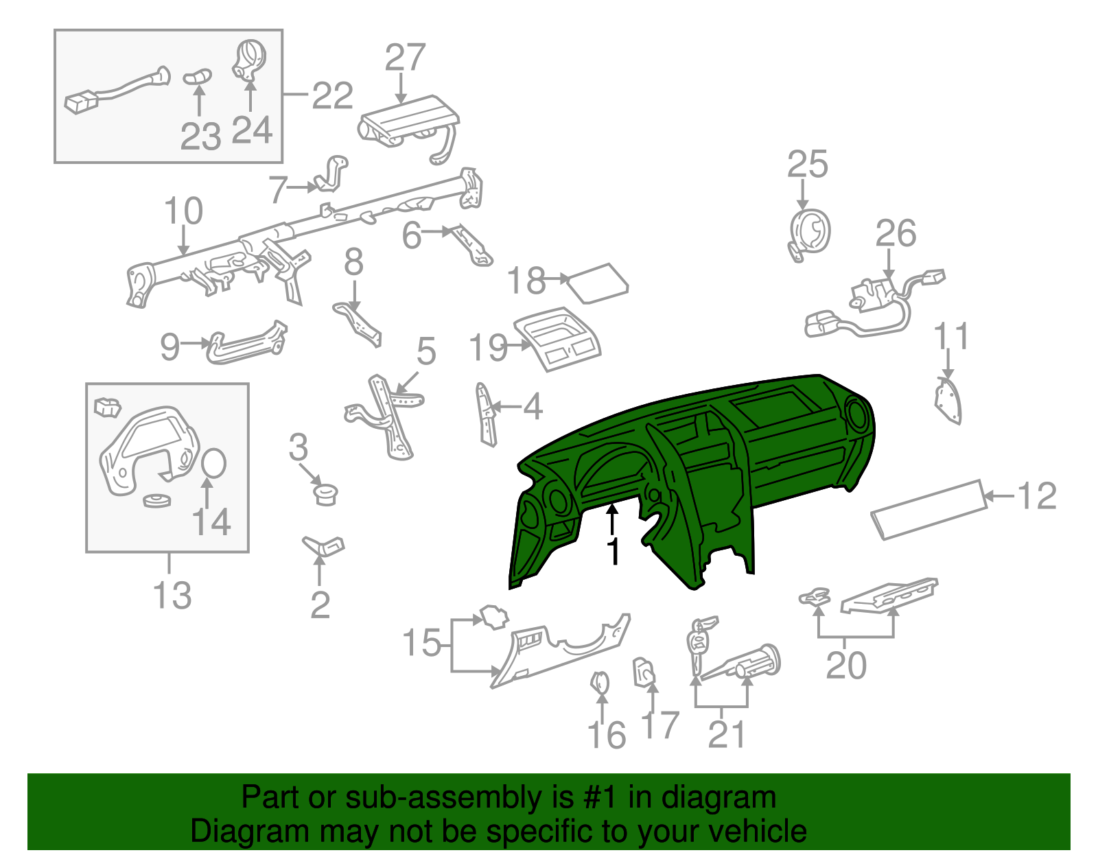 Dashboard Panel - Restore Original Look & Function 55301-53091-C1 ...