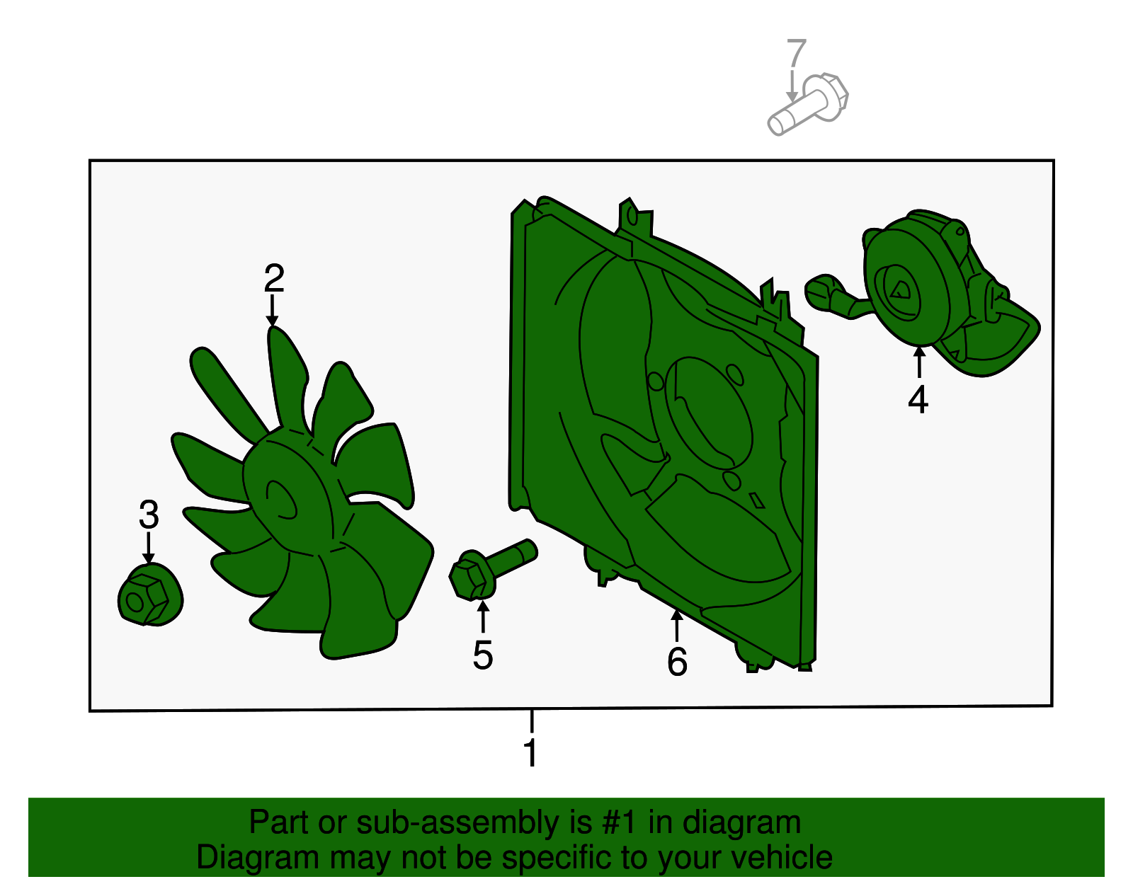 73310FJ020 - 2008-2017 Subaru - Fan Assembly | OEM Subaru Parts Center