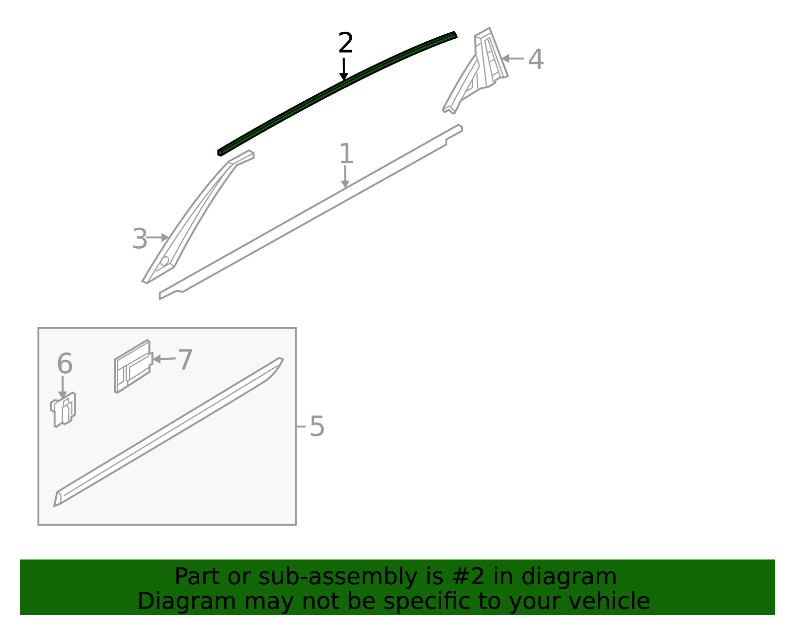 2021-2025 Genesis Frame Molding 82860-T1000 | Hyundai OEM Parts Superstore