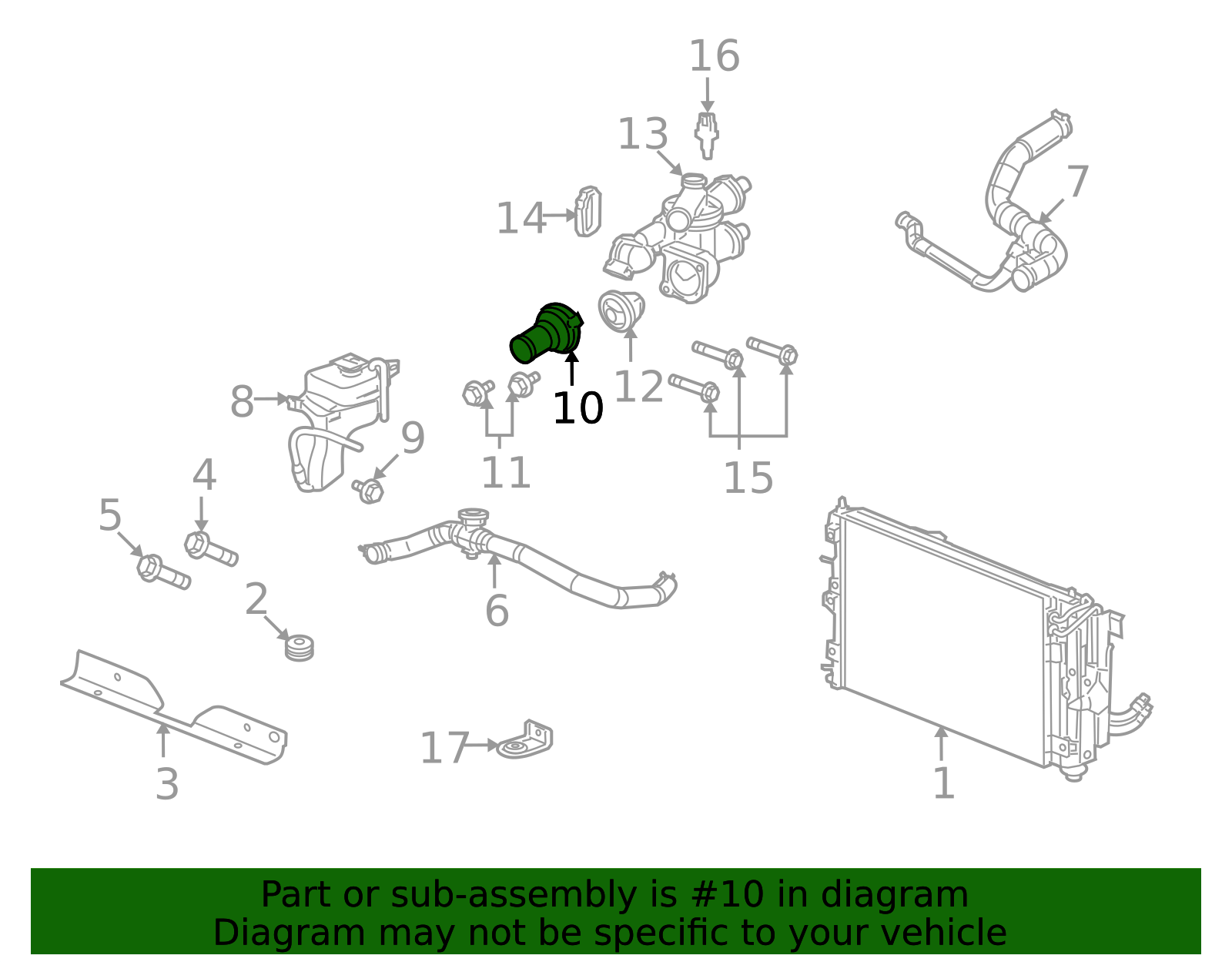 2007-2020 Mopar Thermostat Housing 68676479AA | Mopar Parts Canada