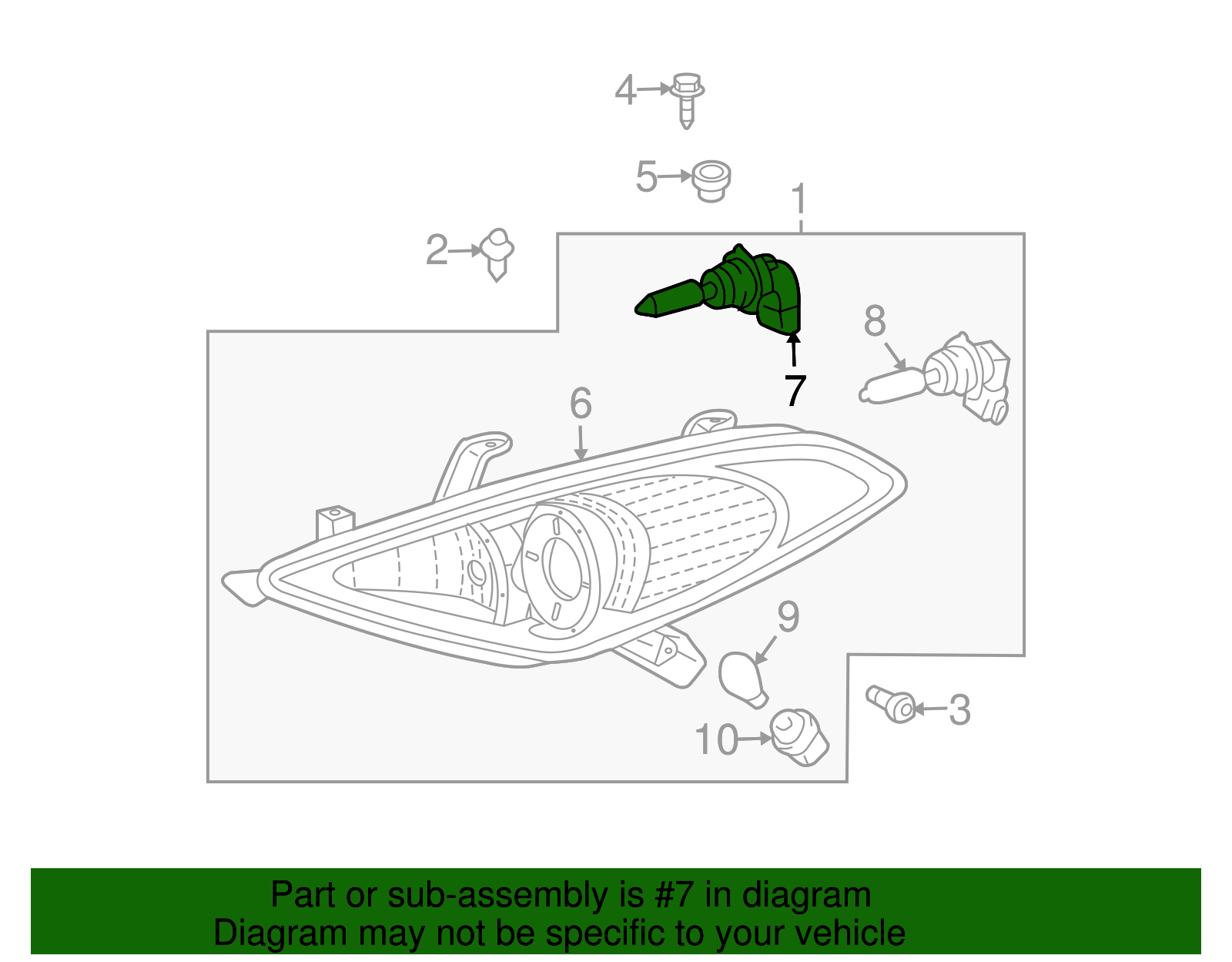 OEM 2003-2010 Toyota Bulb Part # 90981-13066 | Modern Toyota Parts