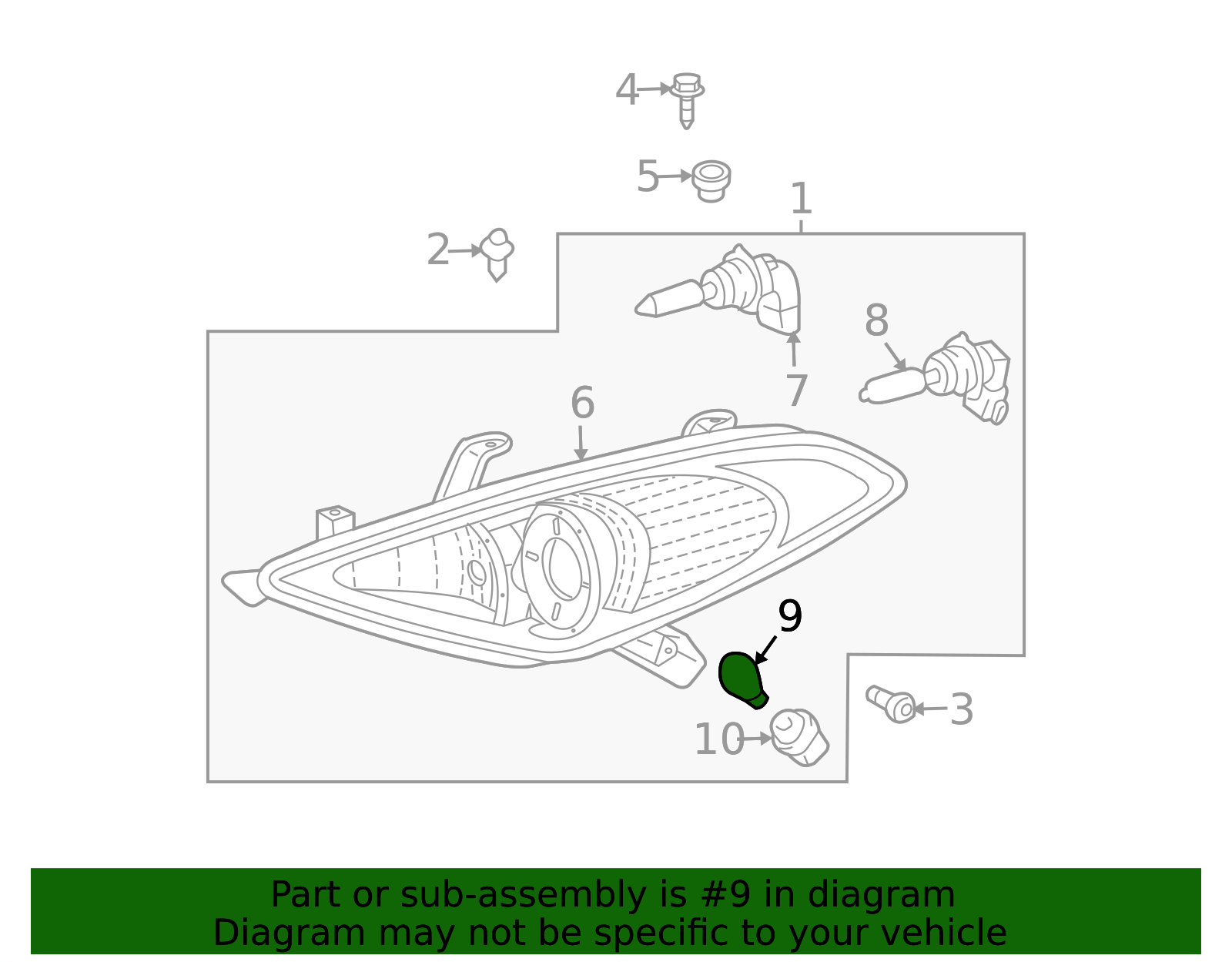 2004-2008 Toyota Solara Signal Lamp Bulb 90981-AF001 | Toyota Parts Center