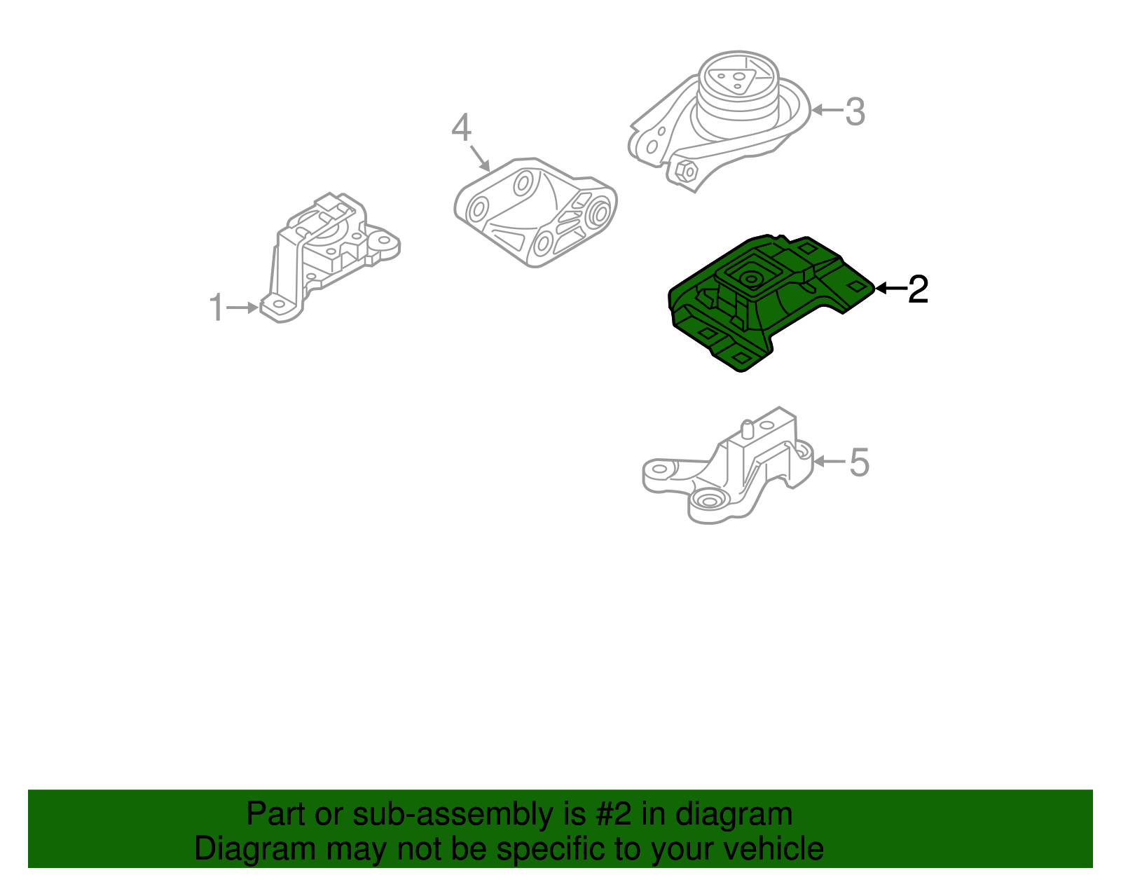 2010-2013 Mazda 3 | Trans Mount | BBR3-39-070A | Mazda Online Parts