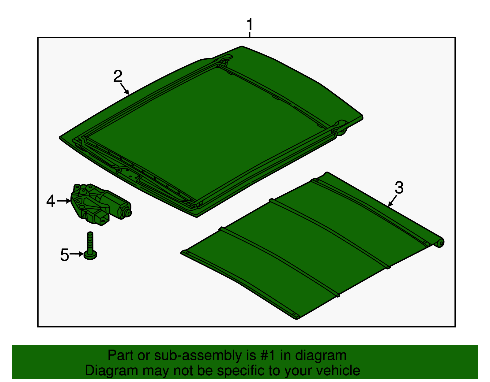 Genuine OEM Sunroof Assembly Part# LR181863 Fits 2020-2023 Land Rover ...