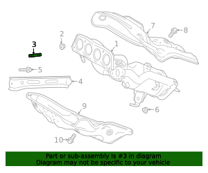 Genuine Toyota Exhaust Manifold Stud part# 90126-A0019 for 2007-2025 ...