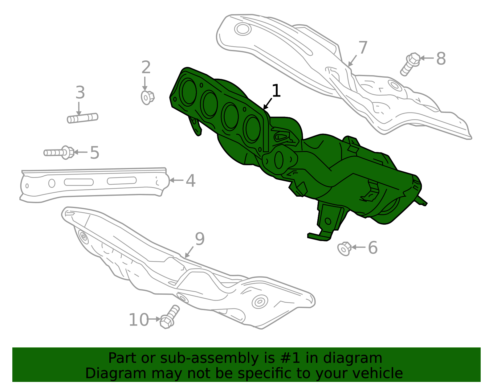 2018-2023 Toyota Exhaust Manifold 17141-F0010 | OEM Parts Online