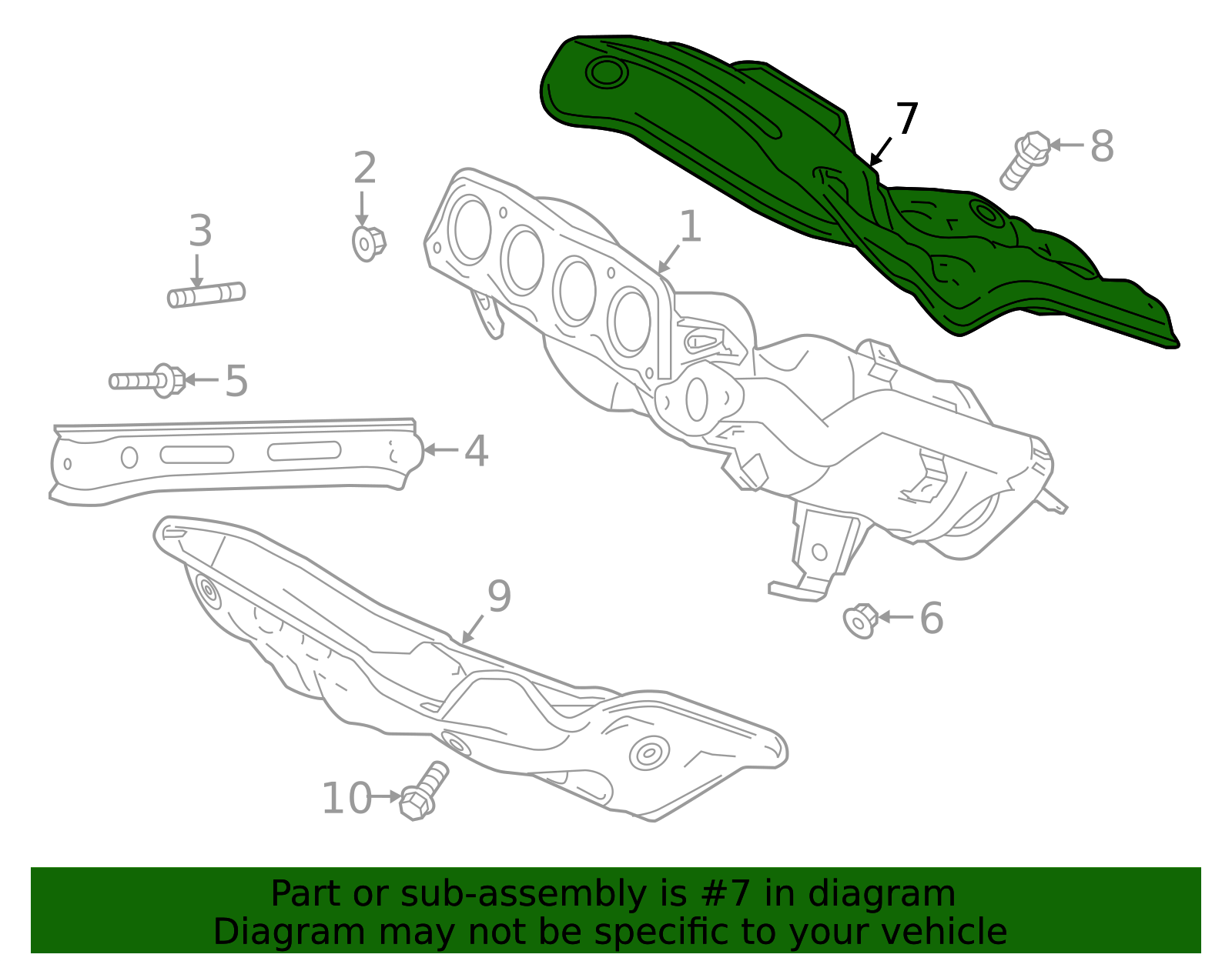 2020-2025 Toyota Exhaust Manifold Heat Shield 17167-F0040 | Toyota ...