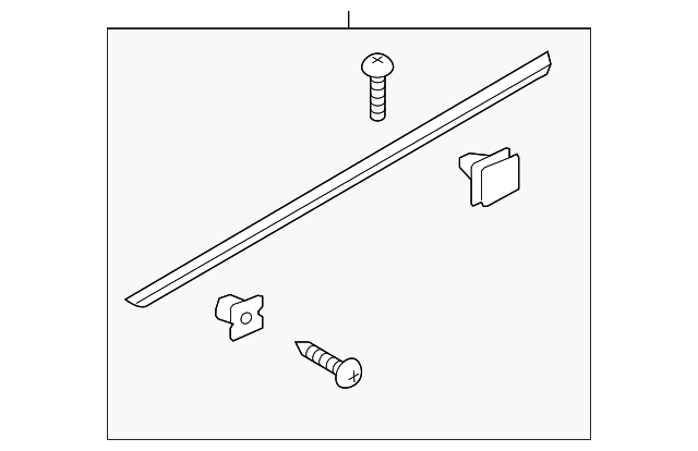 87711-3R110 - Body Side Molding - 2014-2016 Kia Cadenza | World Kia Parts