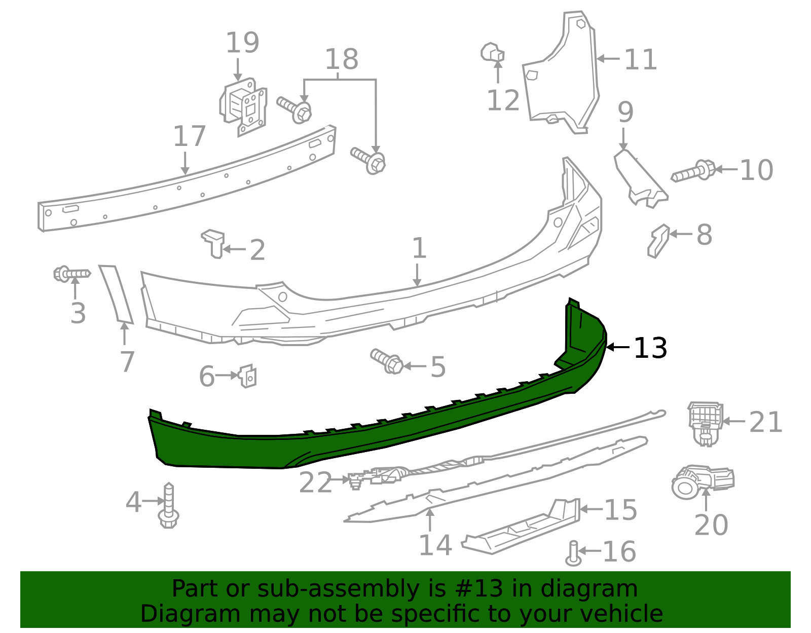Genuine Toyota Lower Cover part# 52169-0R020 for 2016-2018 Toyota RAV4 ...