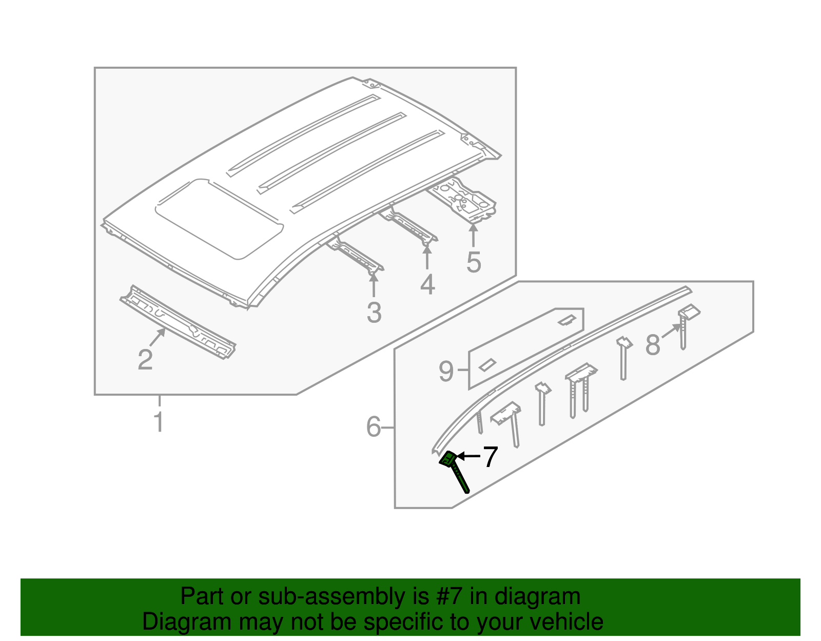 C235-50-9L1B - Roof Molding Retainer Clip 2006-2015 Mazda 5 | Florida ...