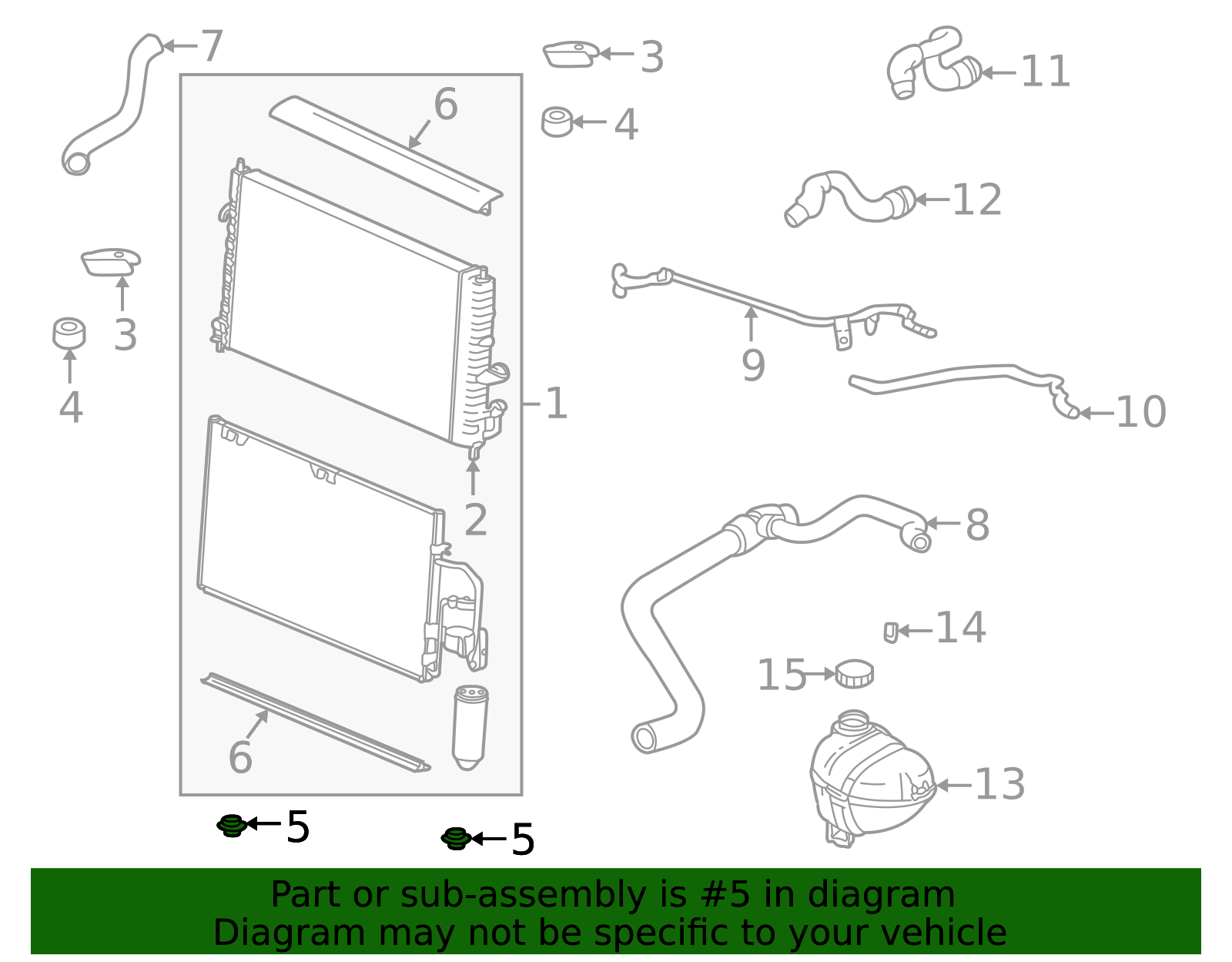 90501087 - Radiator Lower Insulator 2000-2022 GM | GM Parts Center