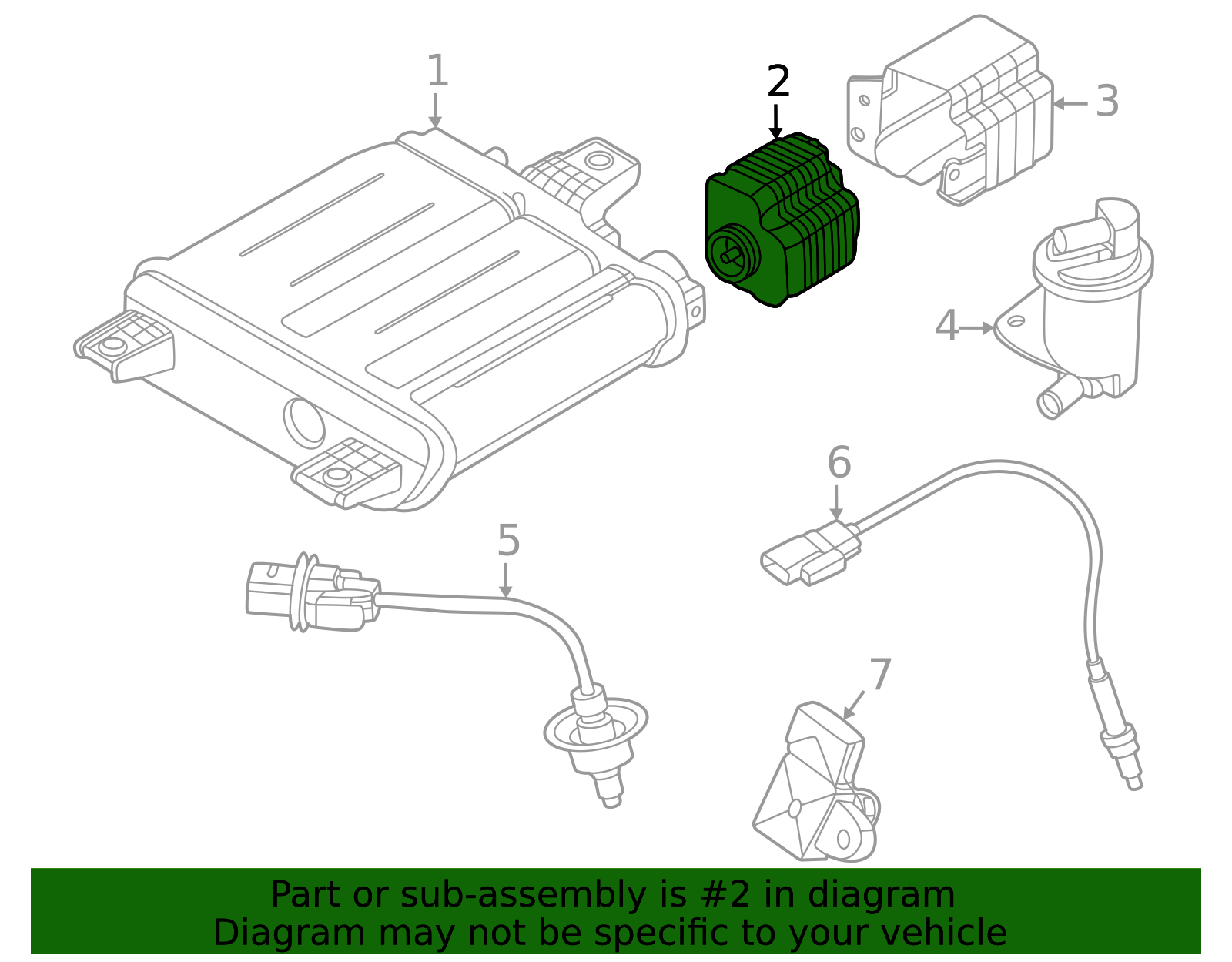 Hyundai - 31480-E6800 - Evaporative Emissions System Pressure Sensor ...
