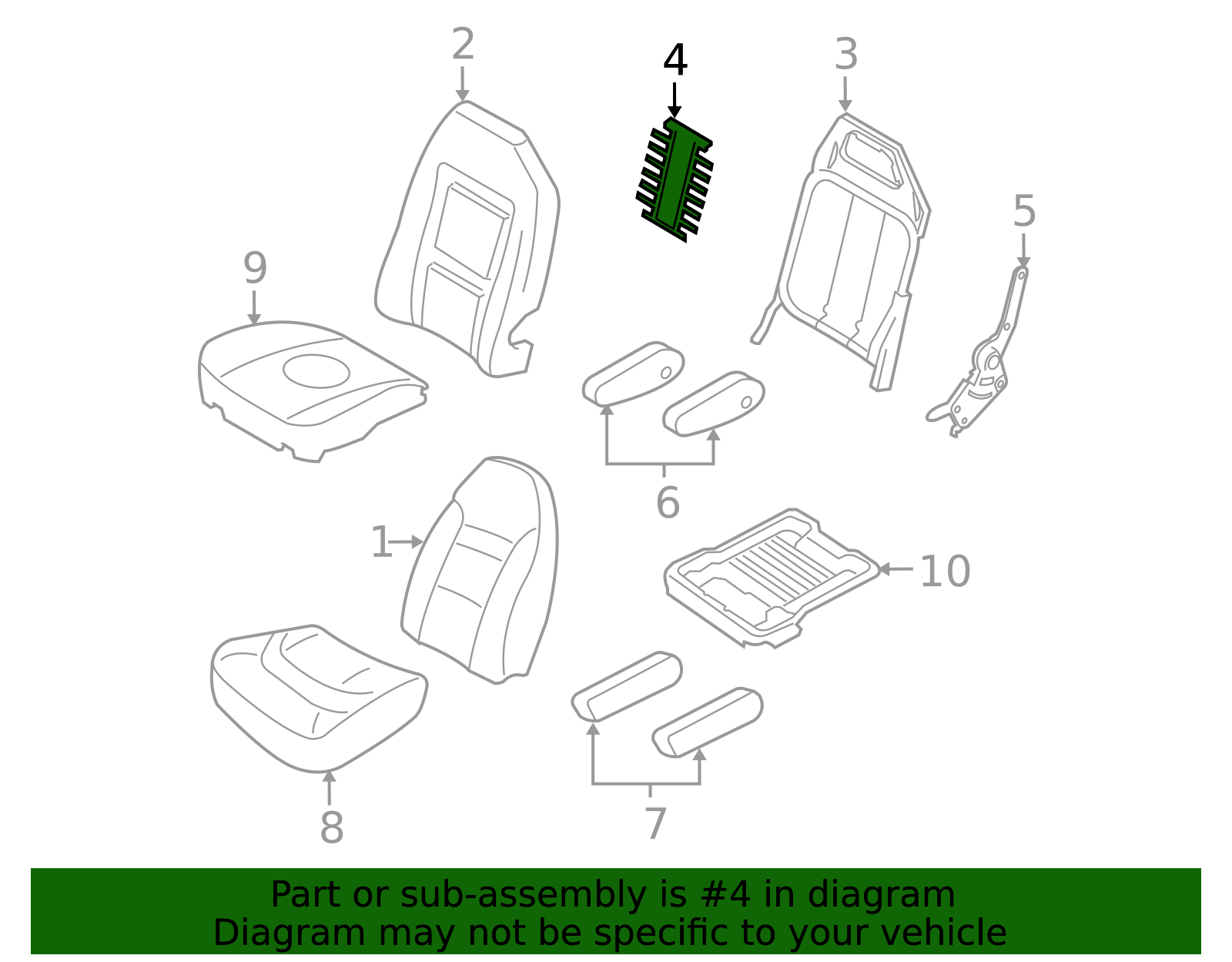 2008-2025 Ford Lumbar Adjuster F7UZ-1565500-AA | Awesome Parts Ford