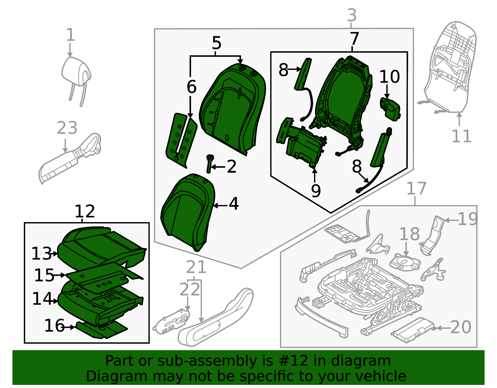 Cushion Assembly 88100-CU170-JPG | OEM Parts Online