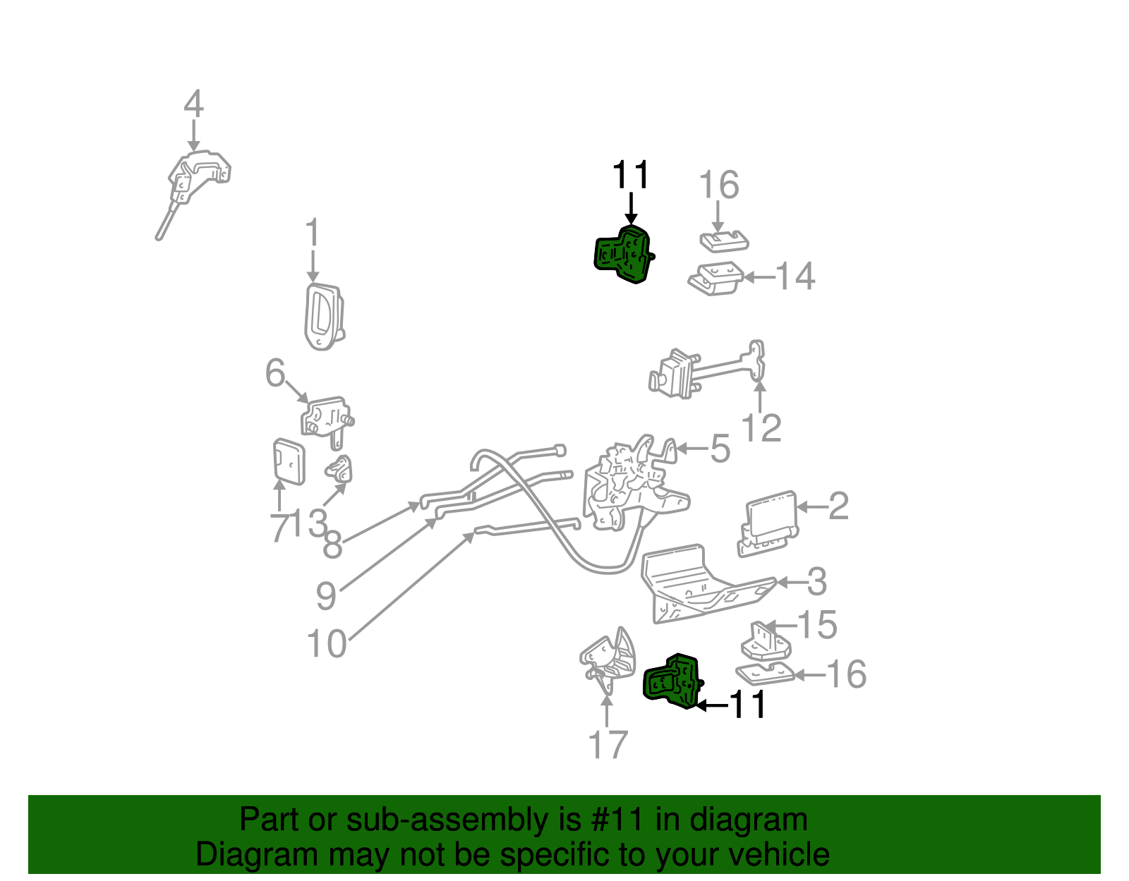 2C3Z-2826800-AA - Ford Hinge 1999-2016 Ford | Performance Auto Parts